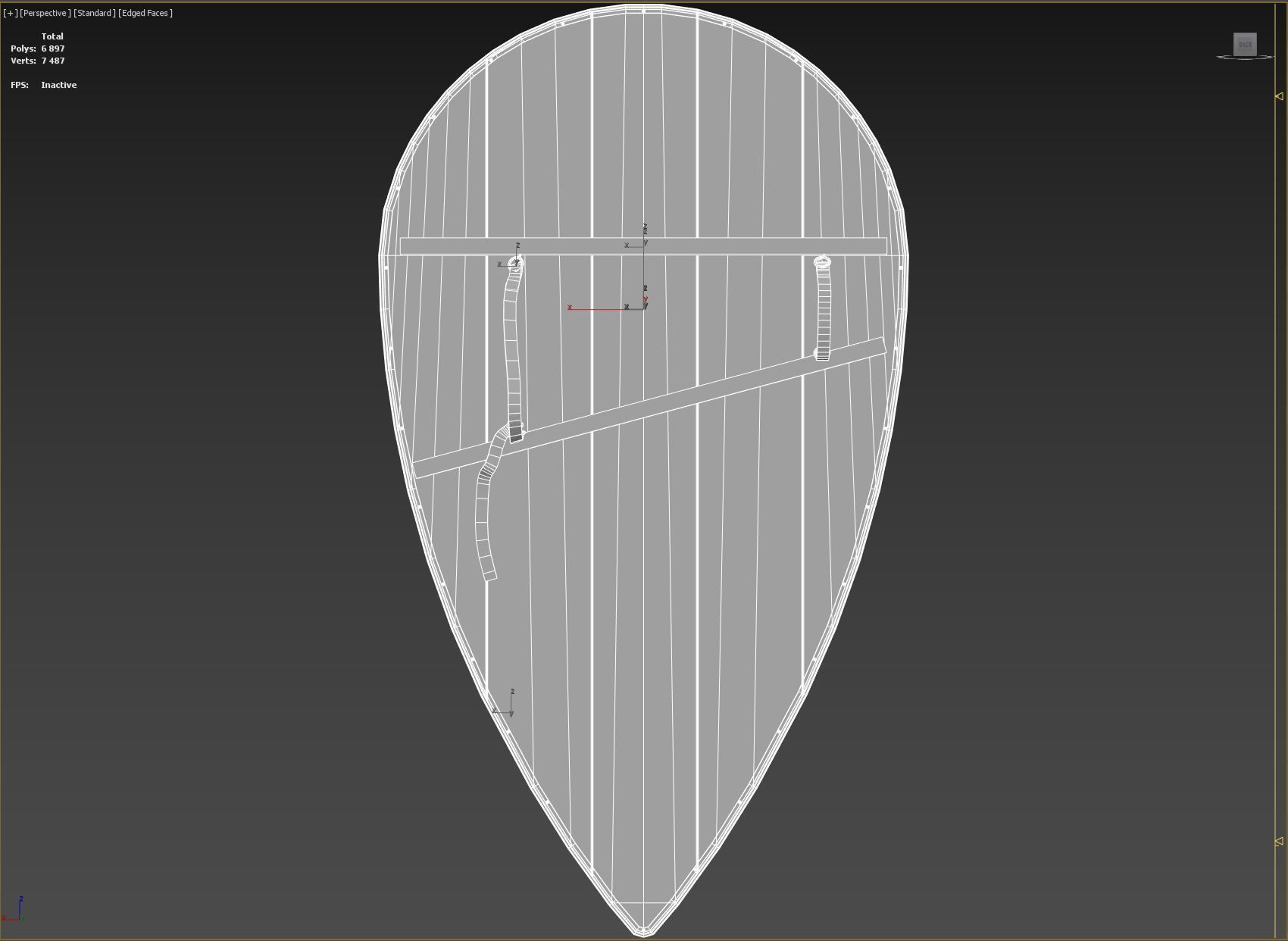 3D model Slavic kite leather shield-painted green with spiral symbol VR / AR / low-poly | CGTrader