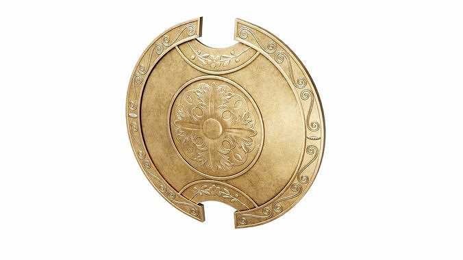 Bronze shield free 3D model | CGTrader