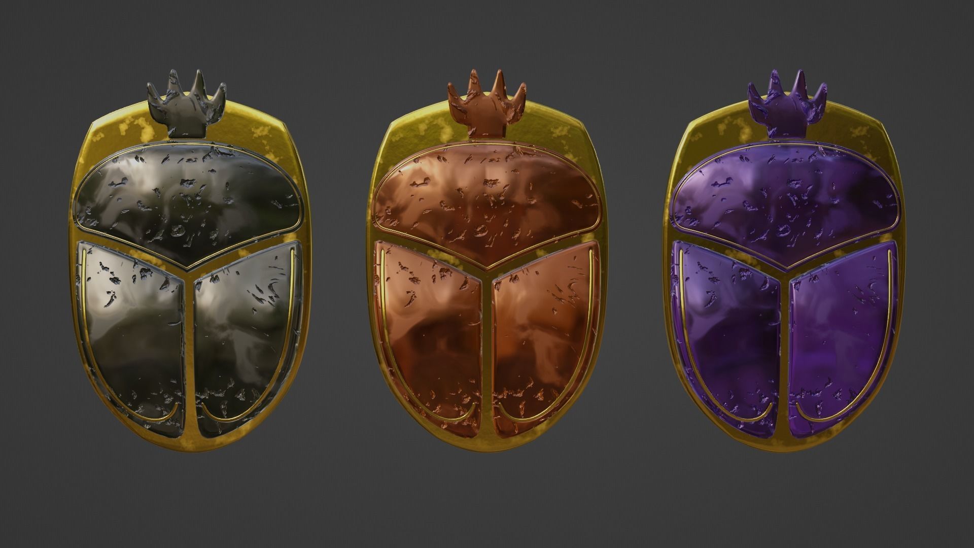 Egyptian Scarab Artifact 3D model | CGTrader