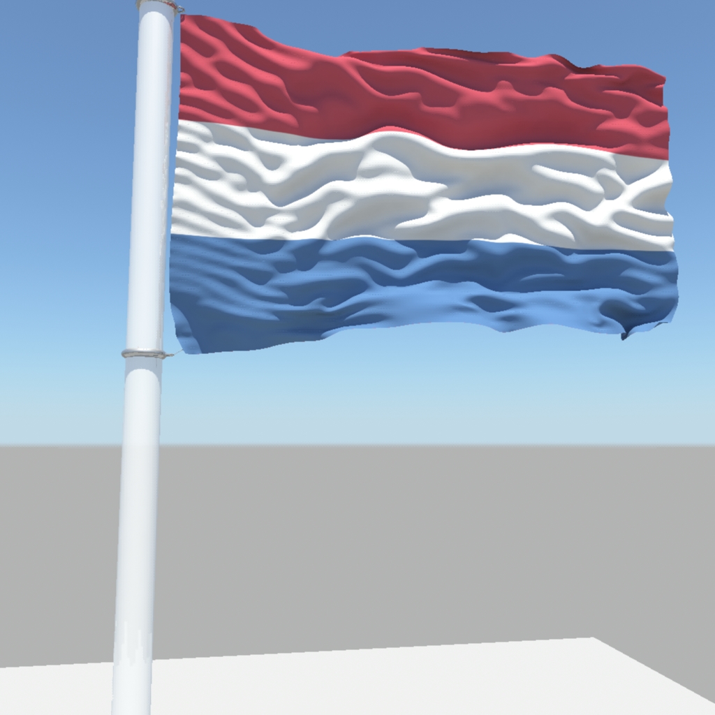 Netherlands flag 3D model | CGTrader