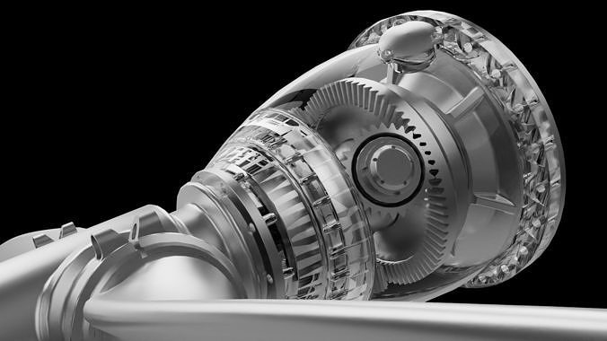 AB star-shaped engine reducer 3D model 3D printable | CGTrader