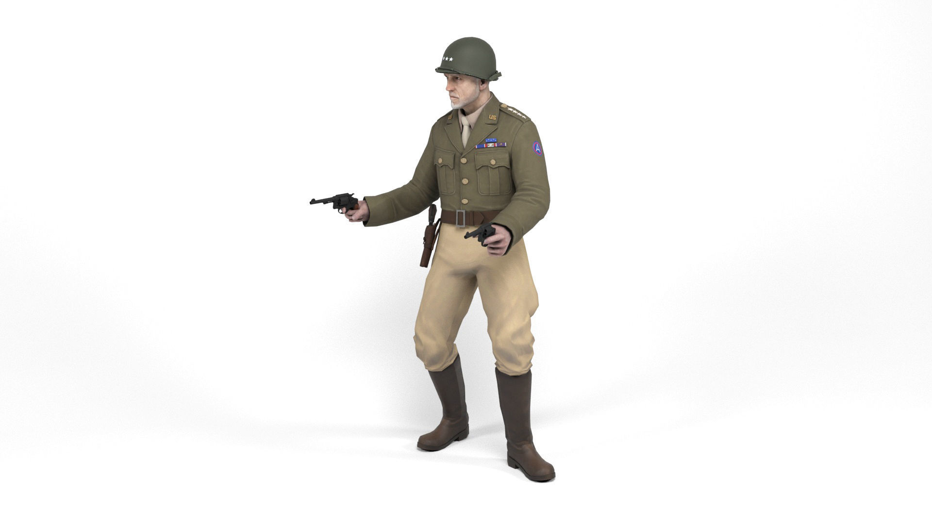 3D model Allied General VR / AR / low-poly | CGTrader
