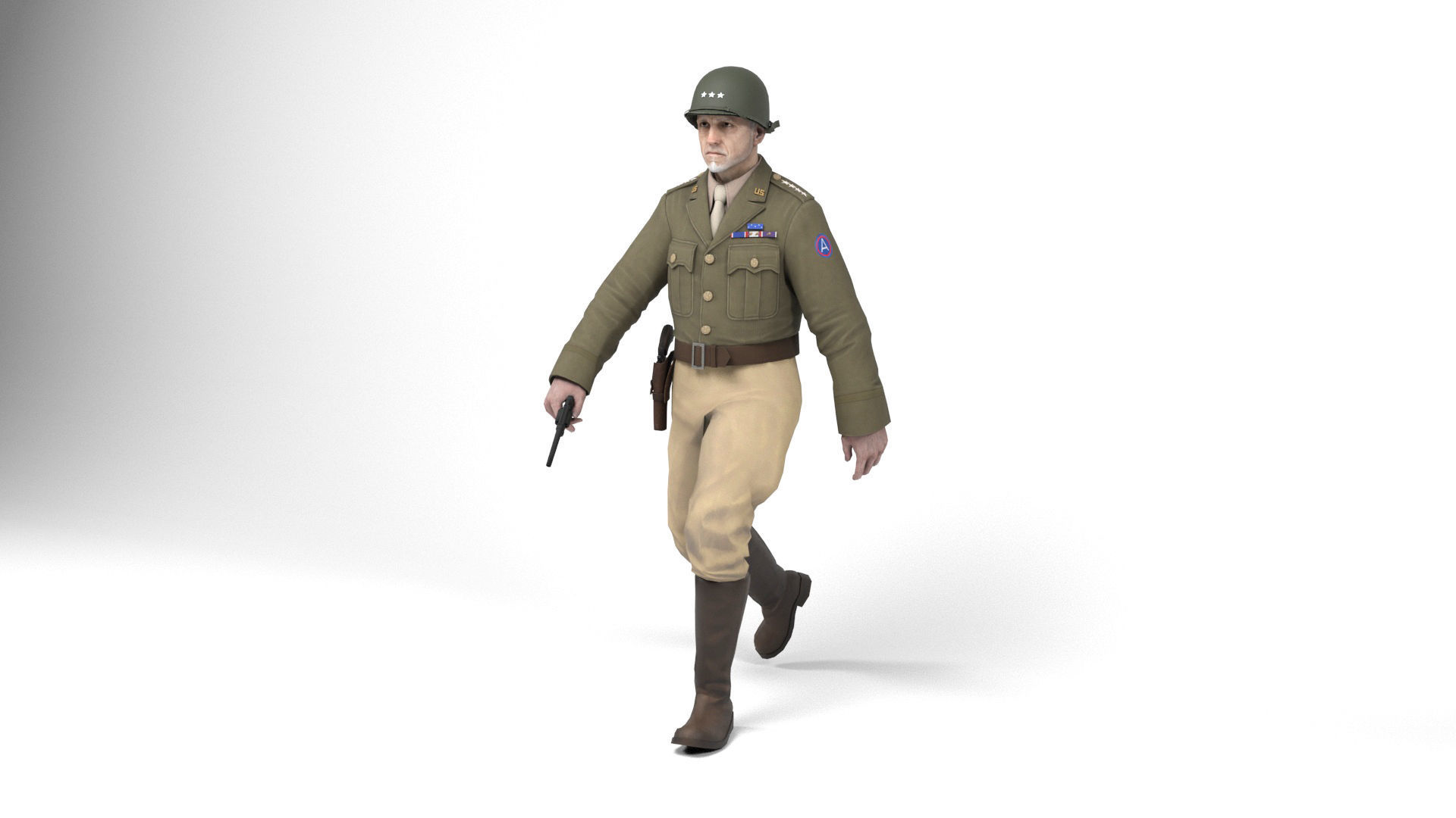 3D model Allied General VR / AR / low-poly | CGTrader