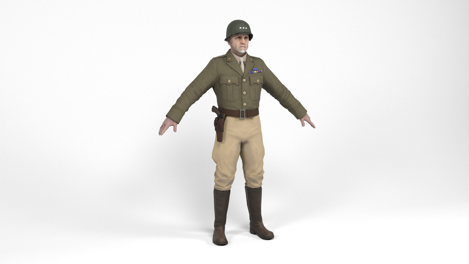 3D model Allied General VR / AR / low-poly | CGTrader
