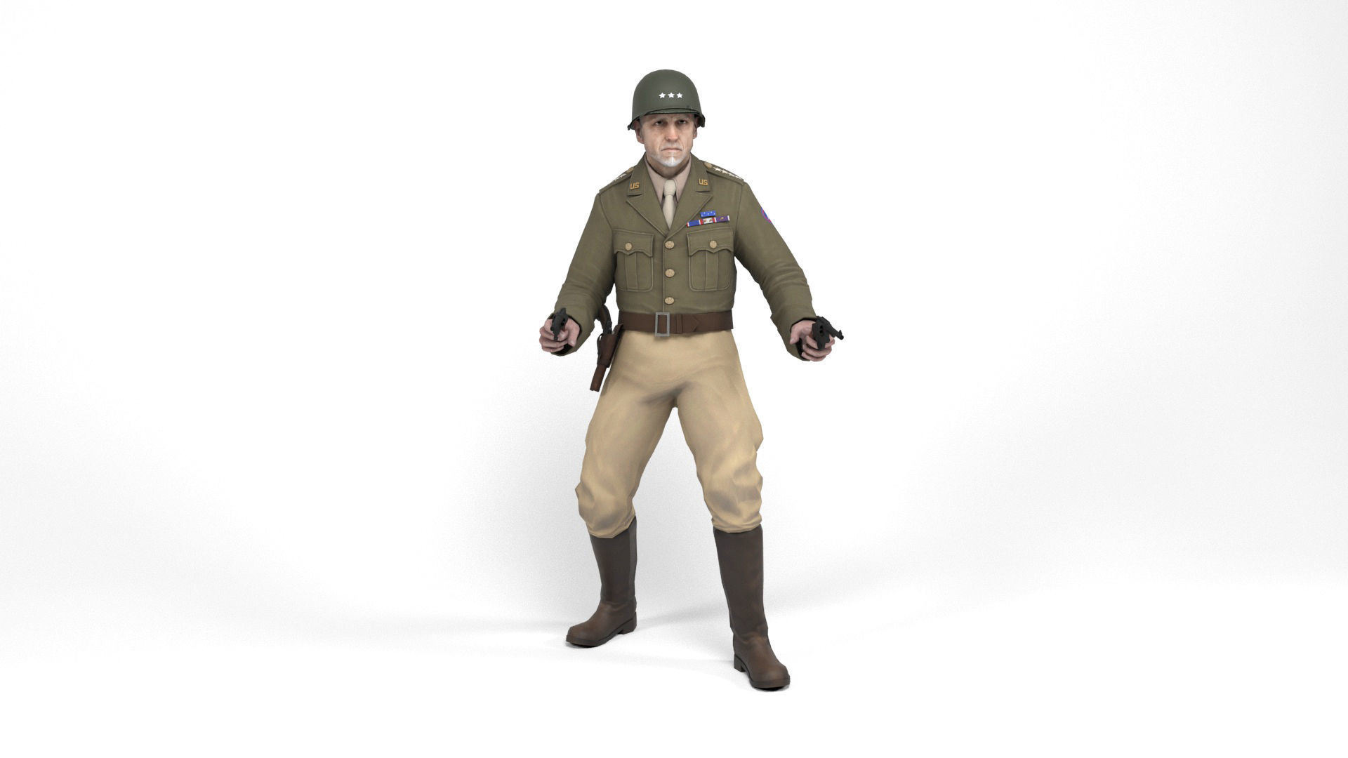 3D model Allied General VR / AR / low-poly | CGTrader