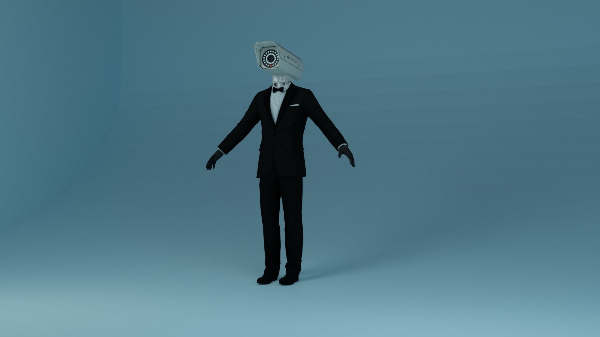 skibidi toilet camera man 3D model rigged | CGTrader