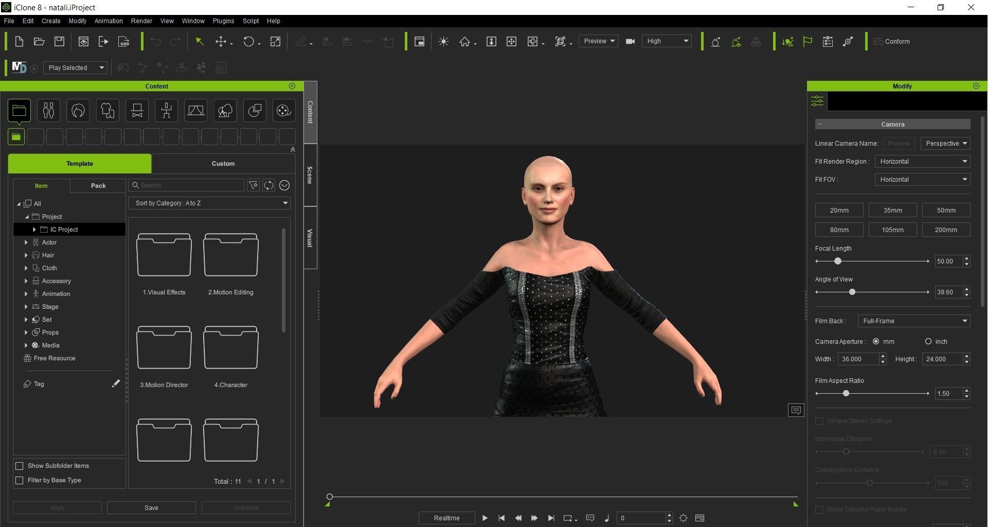 3D model Natalie Portman Rigged animated 2500 Free animations tutorial ...