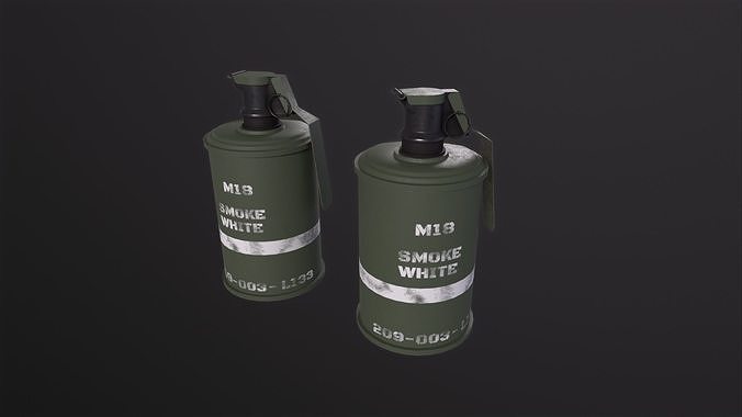 3D model M18 Smoke Grenade 3D Model VR / AR / low-poly | CGTrader