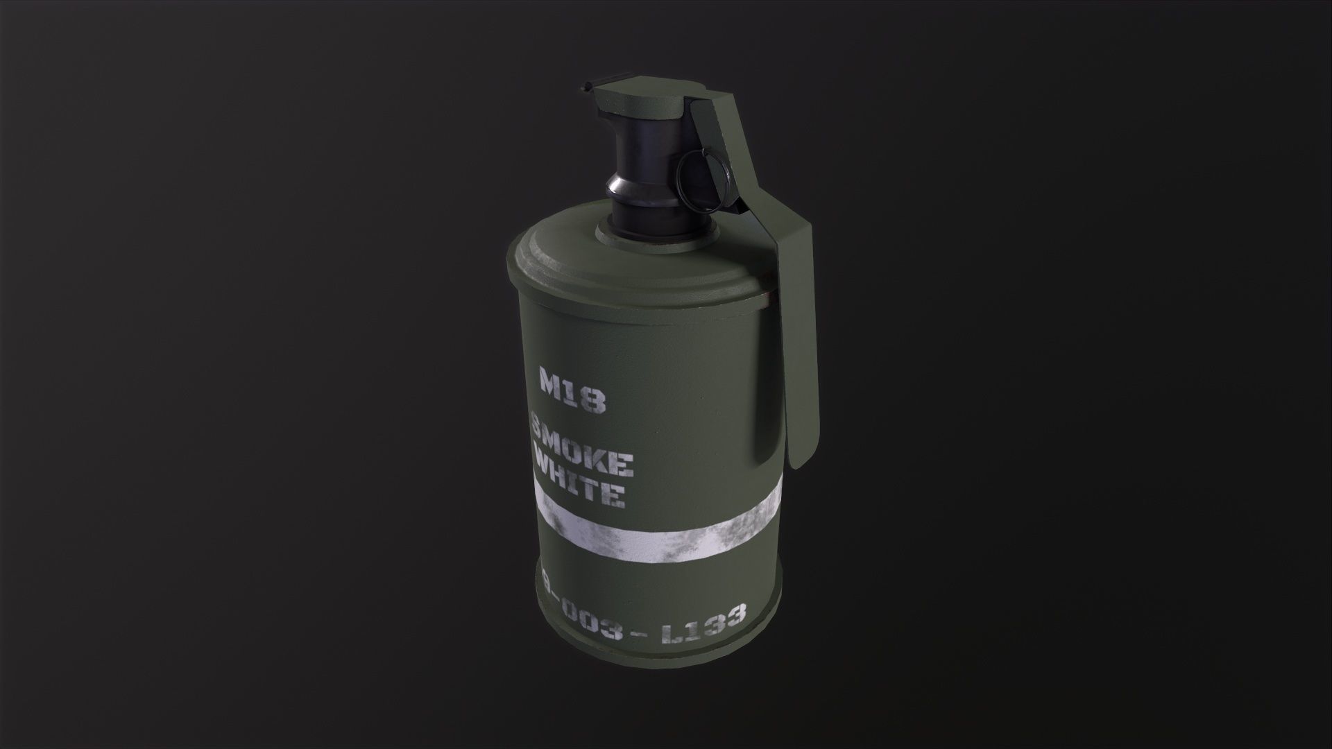 3D model M18 Smoke Grenade 3D Model VR / AR / low-poly | CGTrader