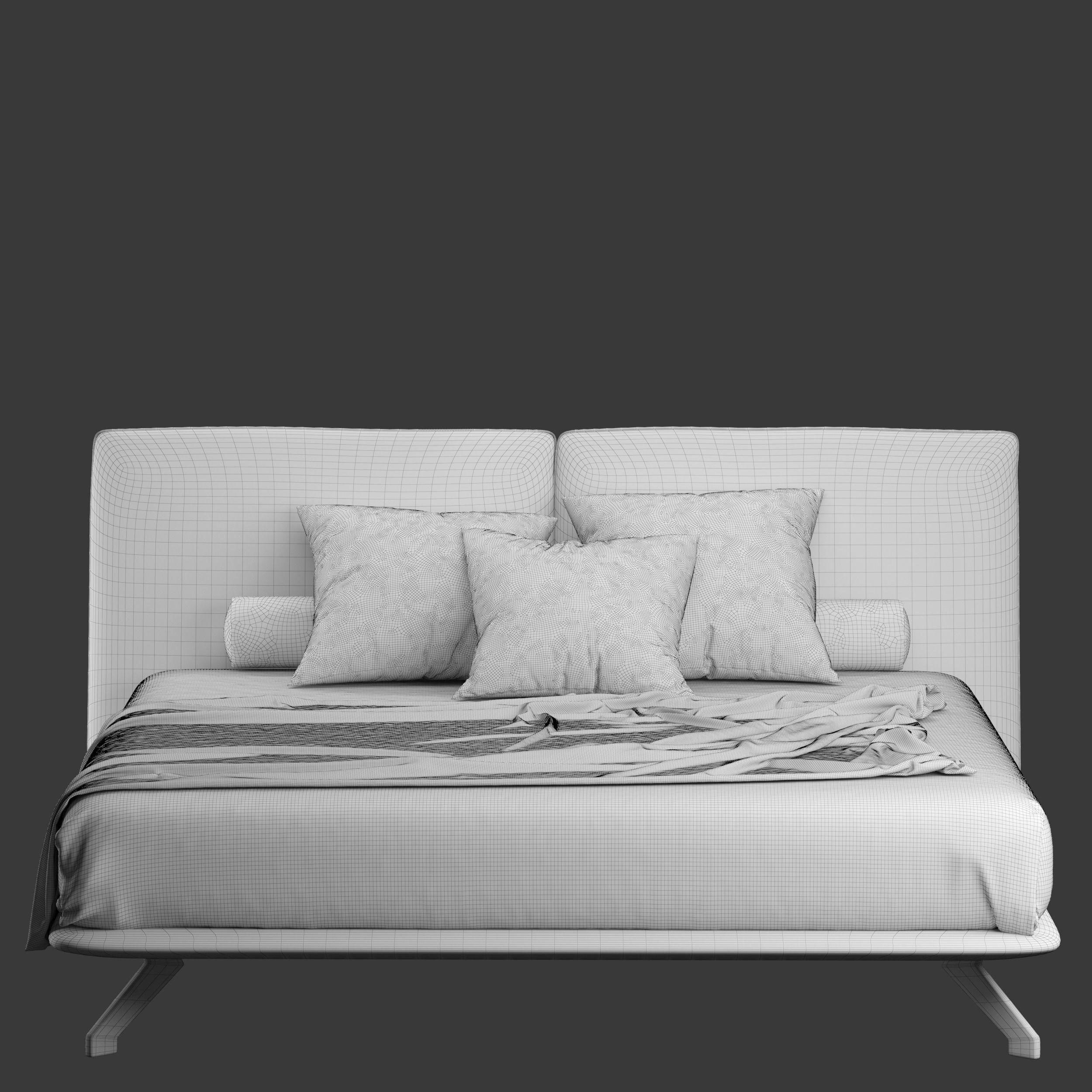 Bed LOGAN by Twils 3D model | CGTrader