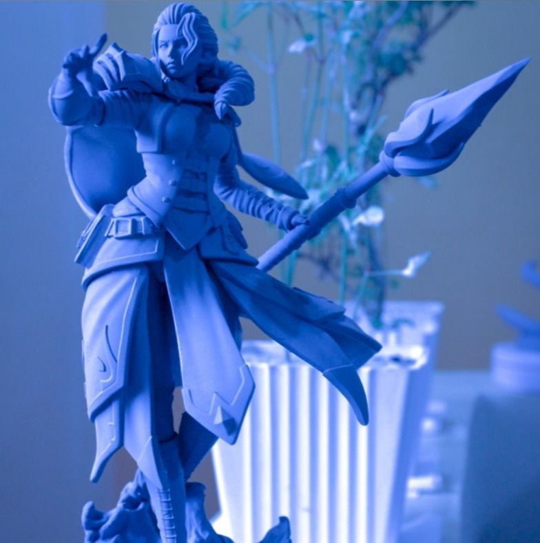 Jaina Proudmoore Warcraft Statue ready to 3d print 3D model | CGTrader