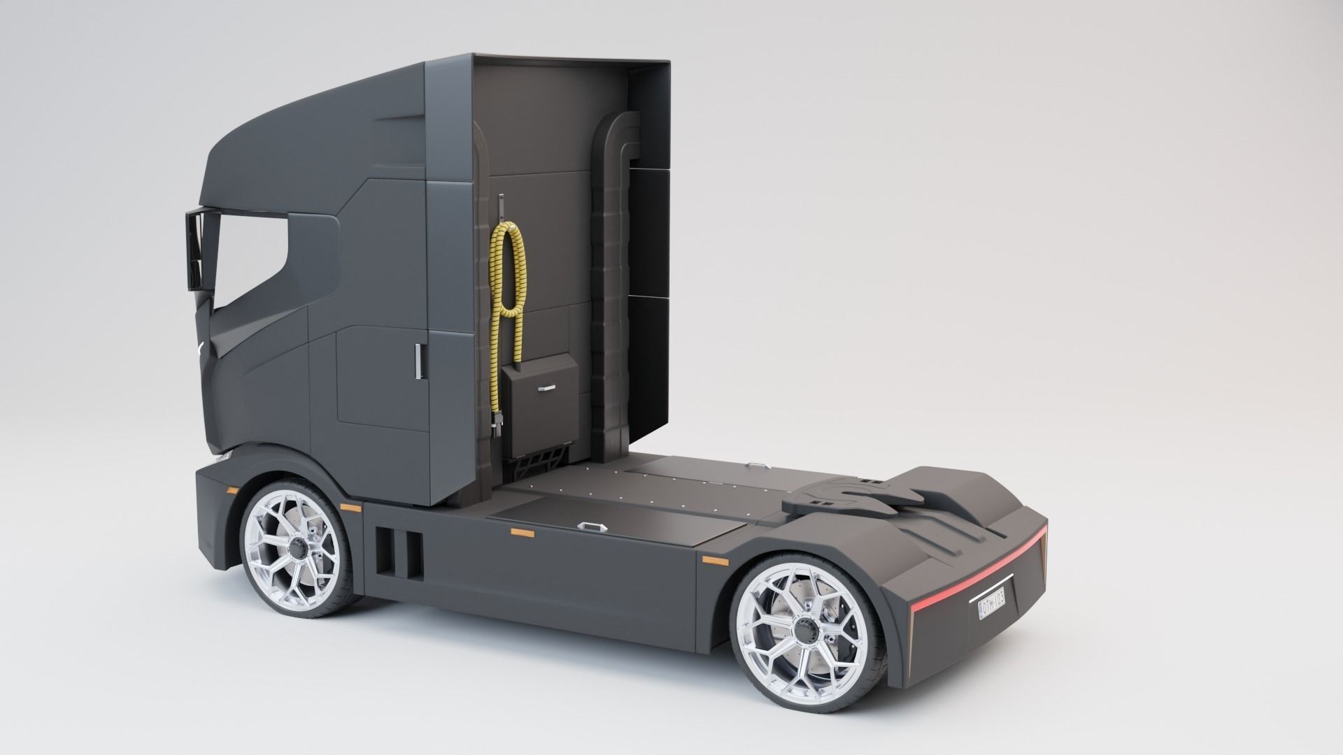 Modern Semi-truck 3D model | CGTrader