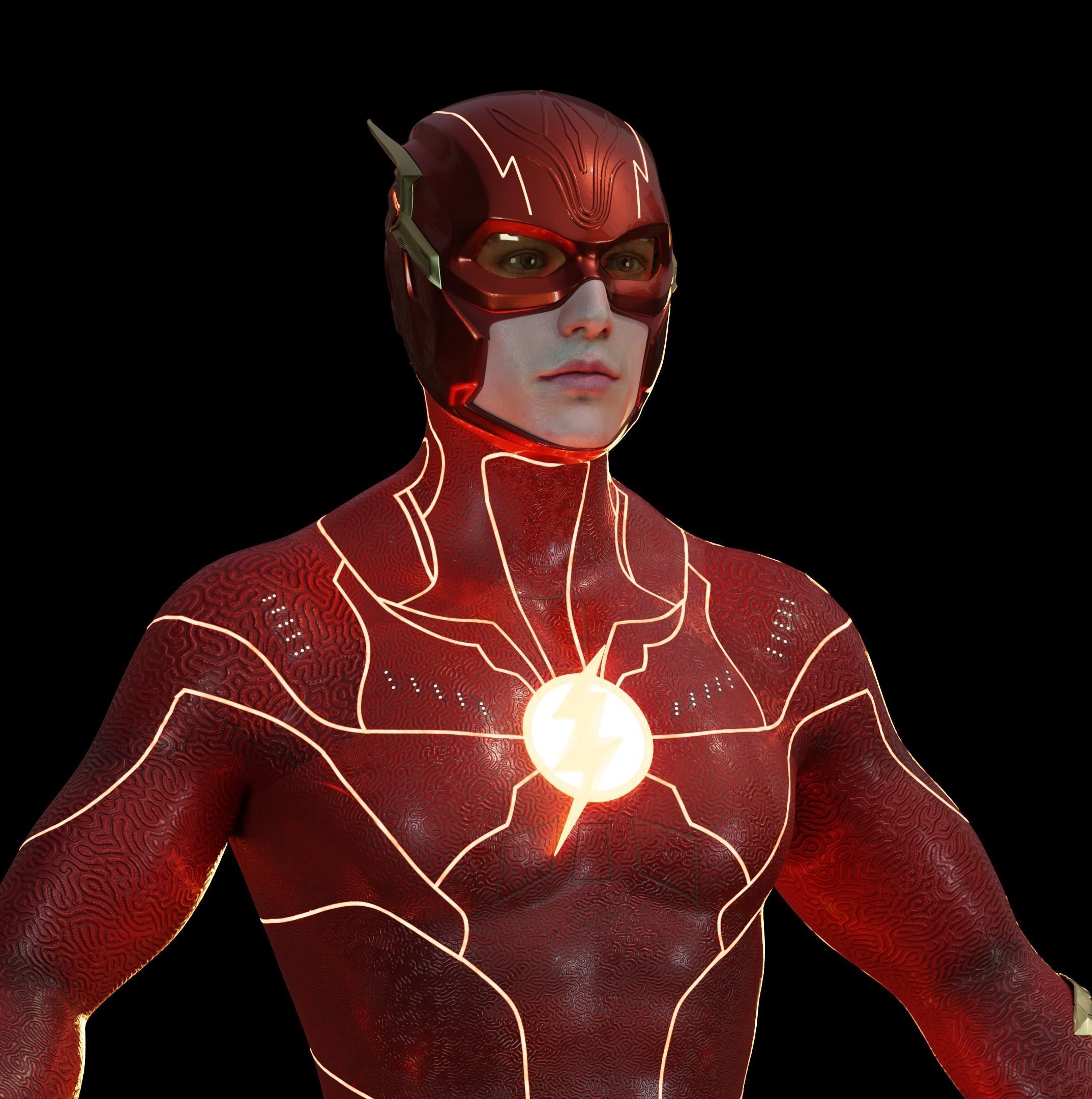 3D model Flash 2023 Rigged 3D model VR / AR / low-poly | CGTrader