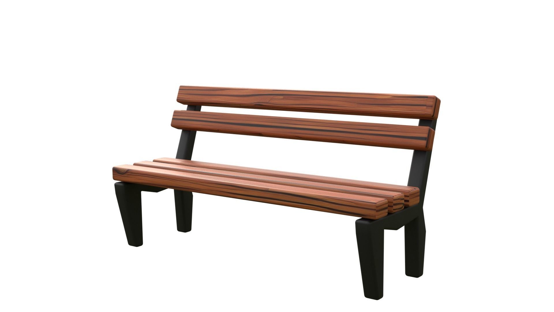 Stylized outdoor Bench free VR / AR / low-poly 3D model | CGTrader