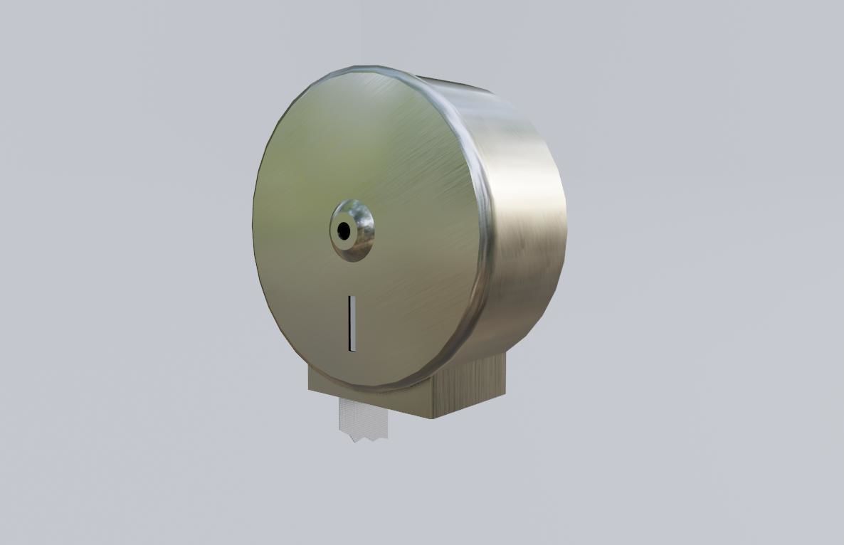 3D model Public Toilet Paper Dispenser - Dispensador de Papel Higienico ...