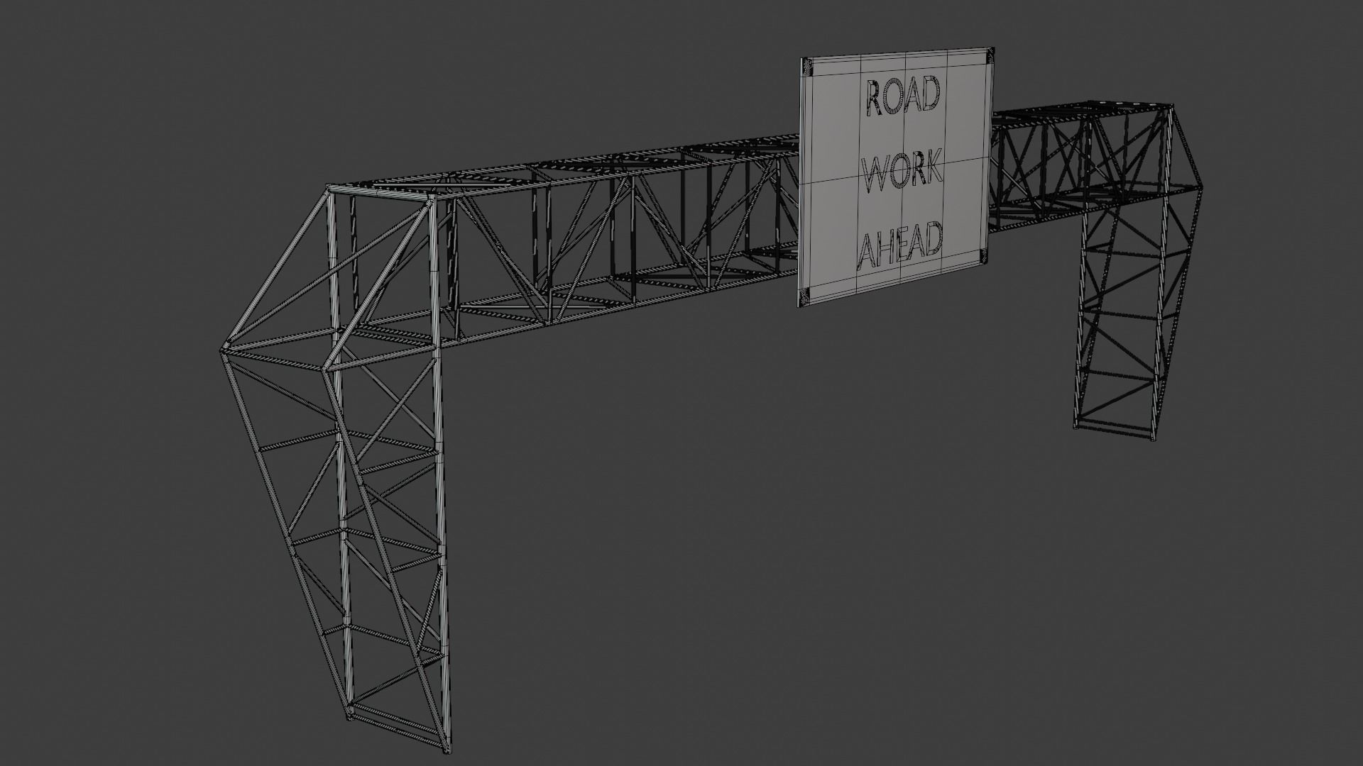 Highway sign 3D model | CGTrader