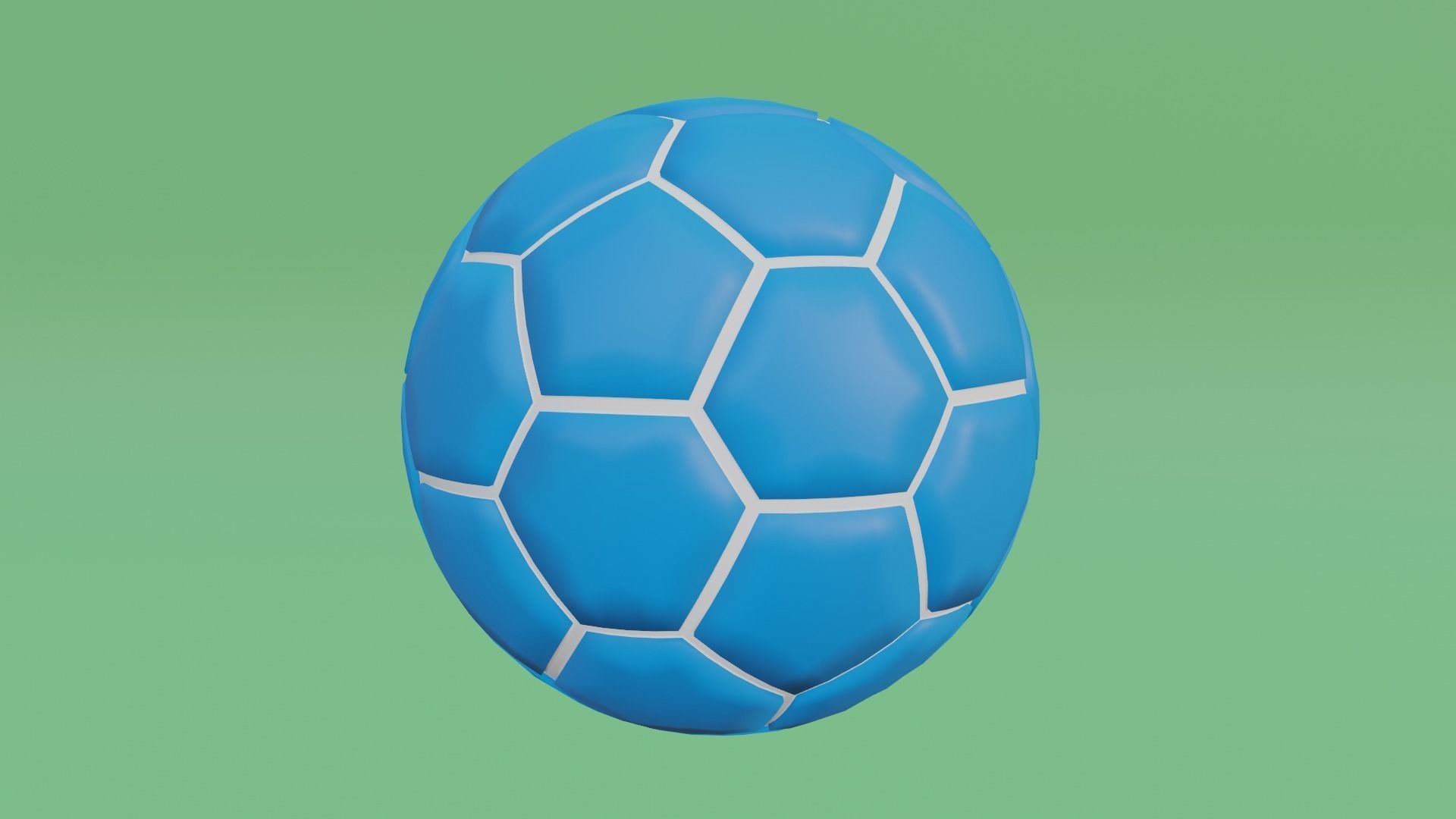 3D model Blue Soccer Ball VR / AR / low-poly | CGTrader
