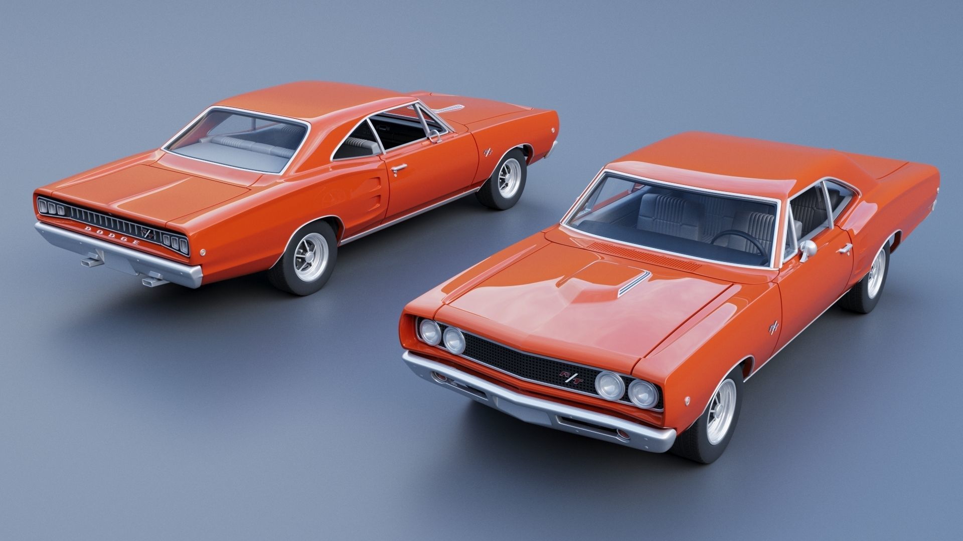 Dodge Coronet 1968 3D model 3D printable | CGTrader