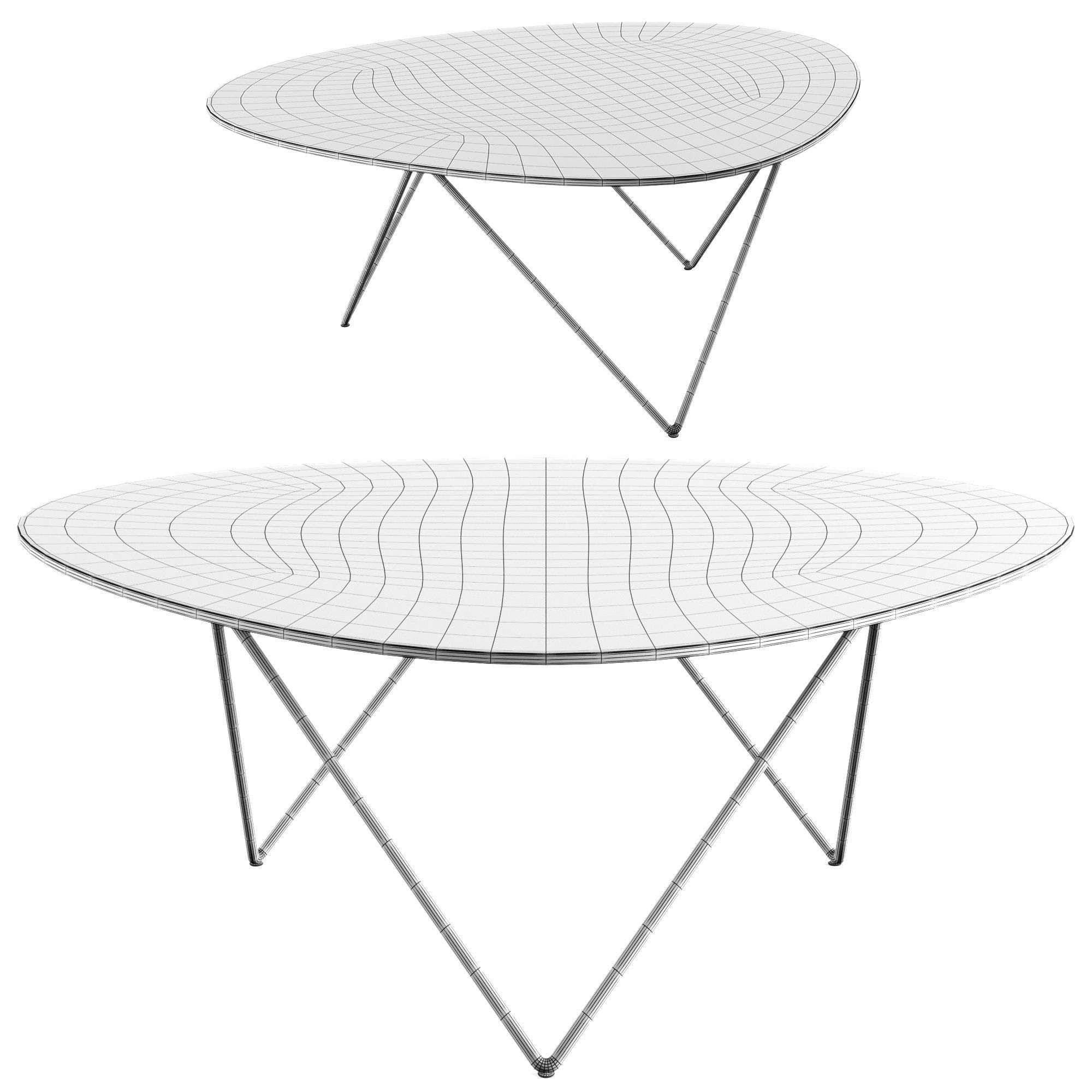 Pedrera coffee table by Gubi 3D model | CGTrader