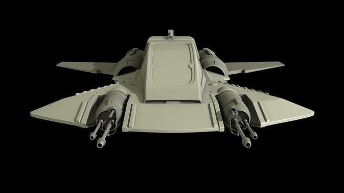 Star Wars The Mandalorian Pirate Snub Fighter 1 18th scale 3D model 3D ...