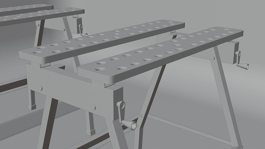 Portable Workbench 3D model | CGTrader