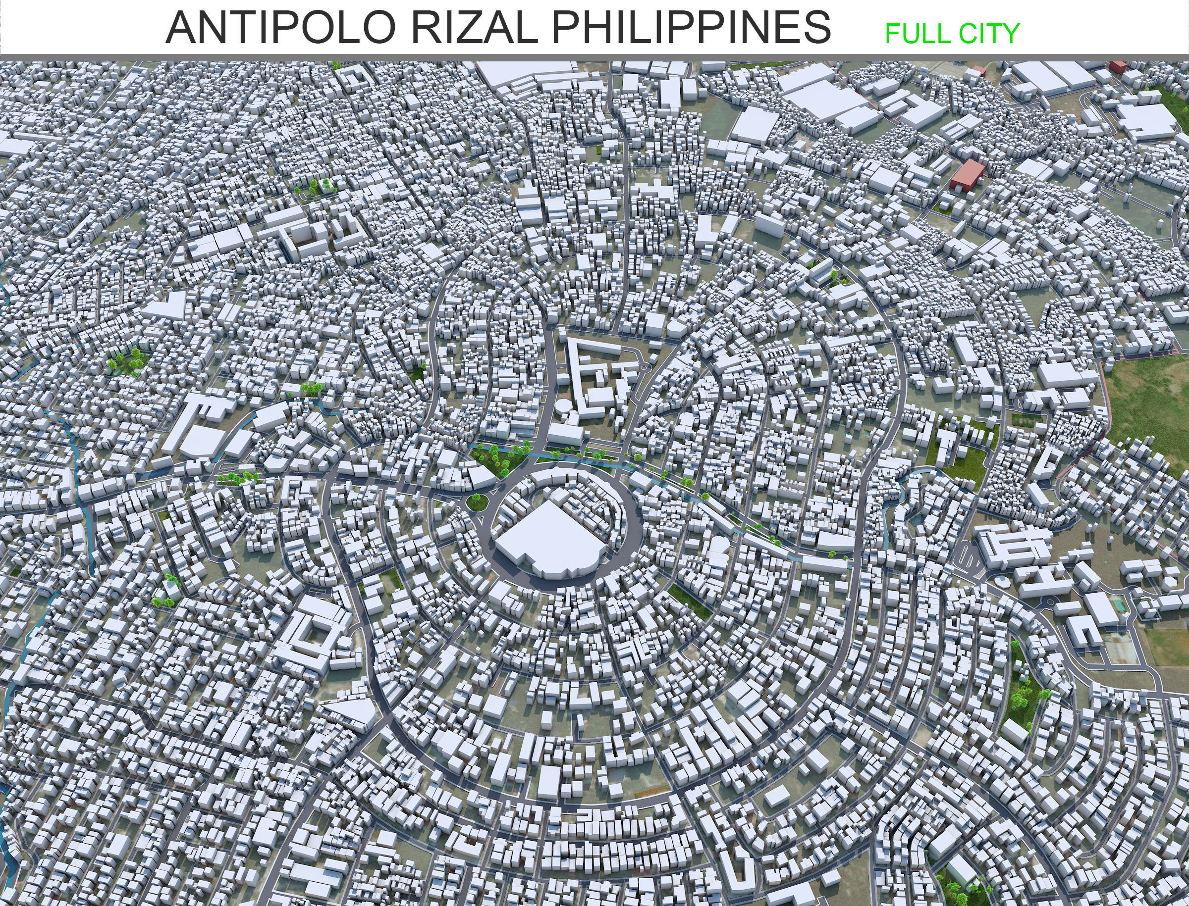 3D model Antipolo Rizal Philippines 30km VR / AR / low-poly | CGTrader