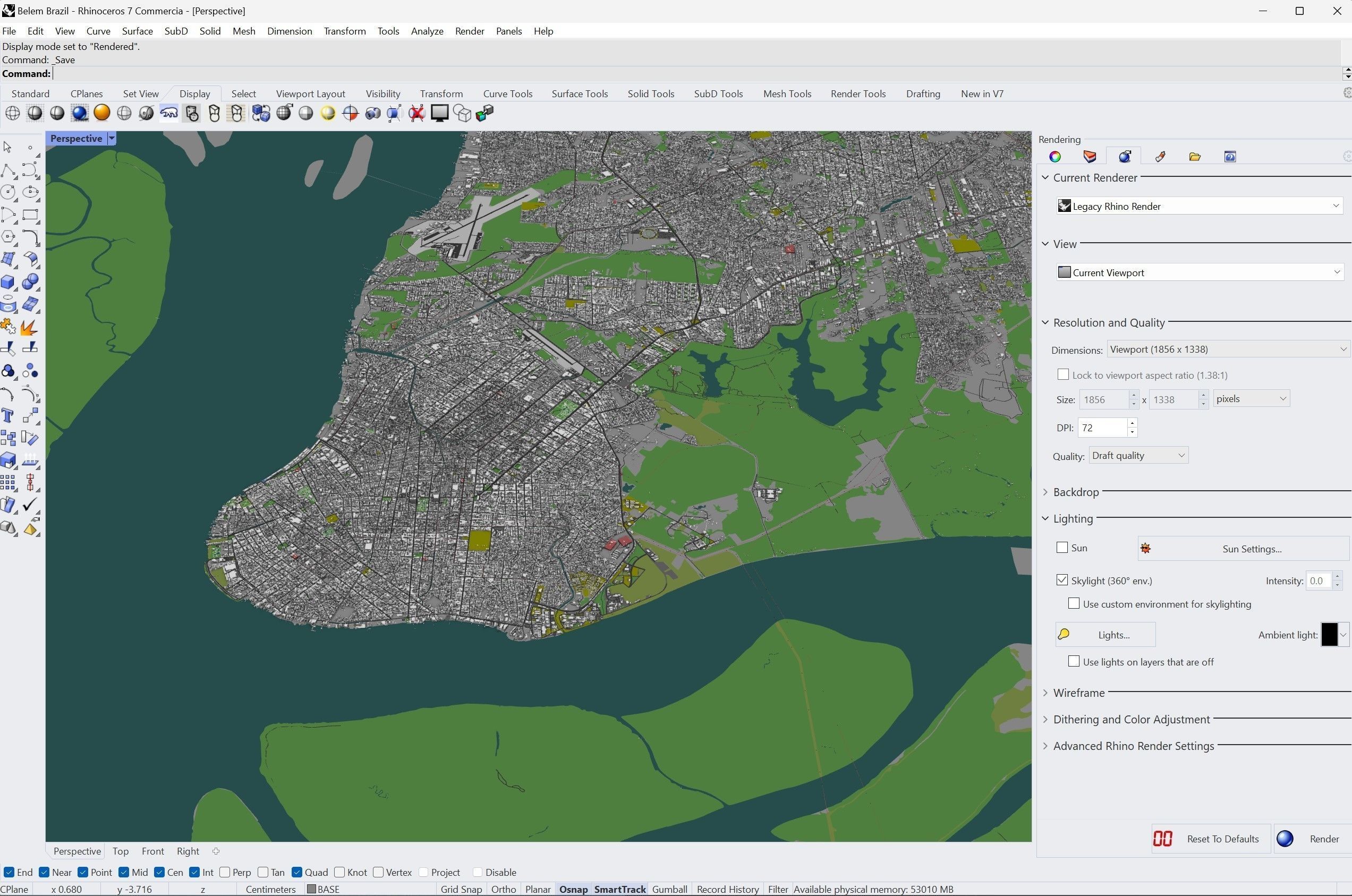 3D model Belem Brazil 40km VR / AR / low-poly | CGTrader