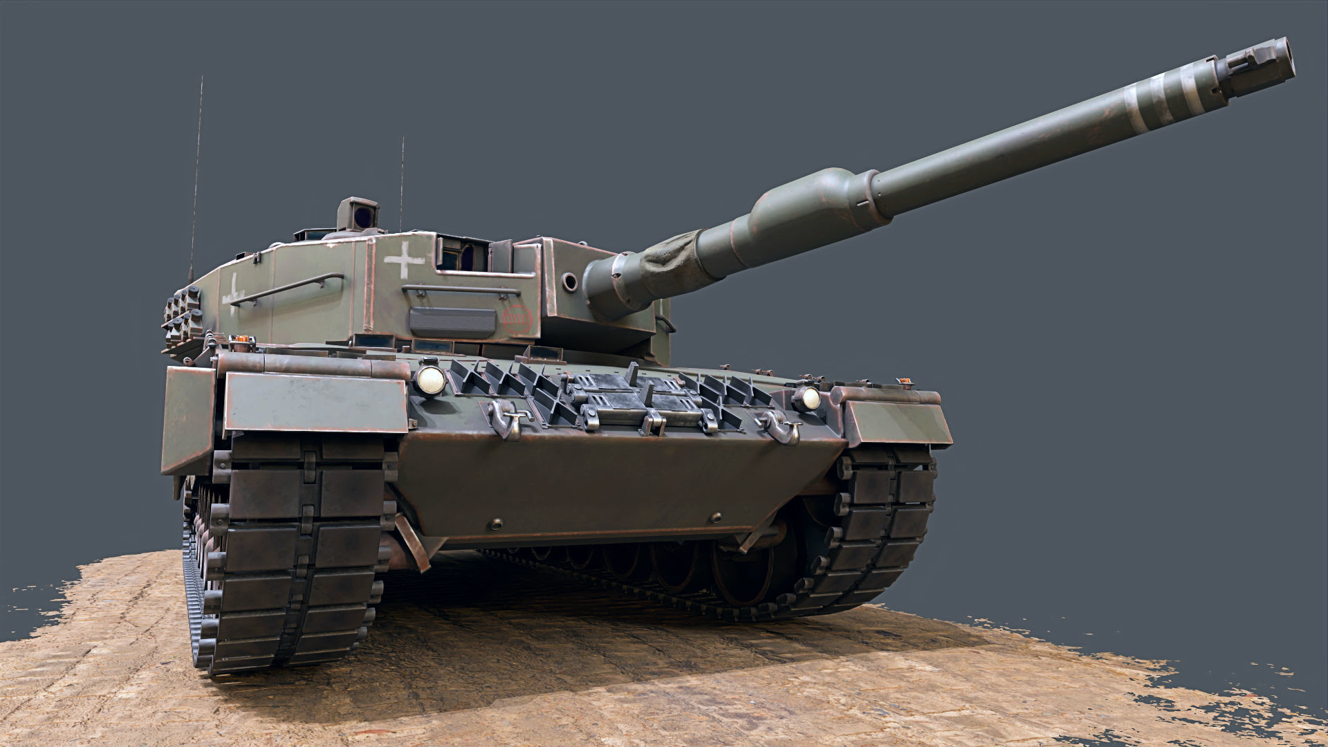 Leopard 2A4 free VR / AR / low-poly 3D model | CGTrader
