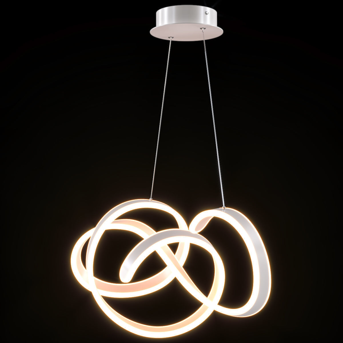 Spiral LED Wave Ceiling 3D model | CGTrader