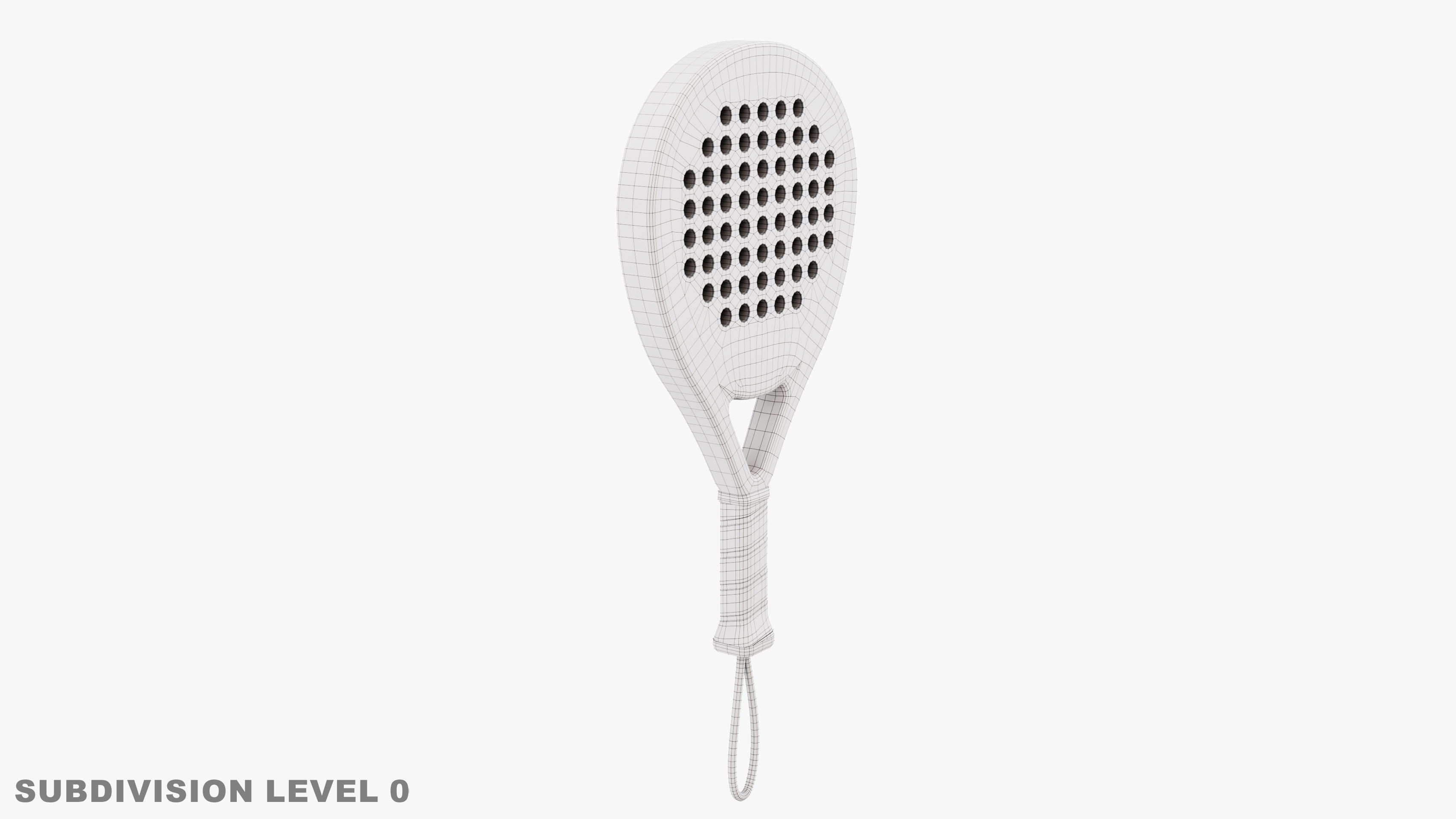 Padel Racket - Round 3D model | CGTrader