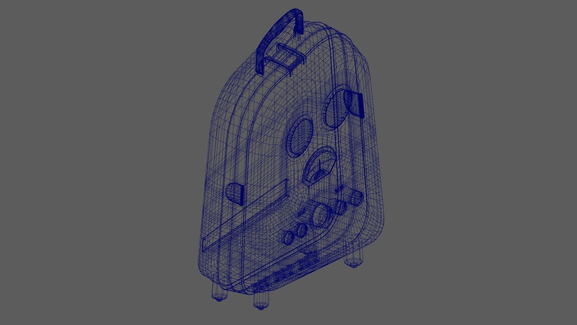 Cartoon Style Stylized Radio Sunnylife Radio Leather Edition 3D model ...