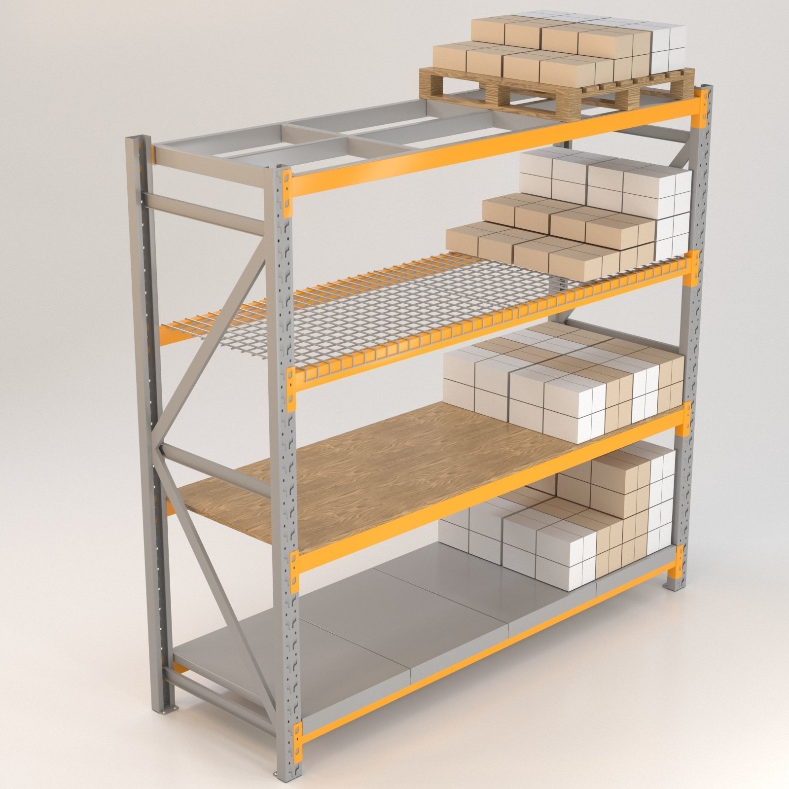 Storage shelf 3D model | CGTrader