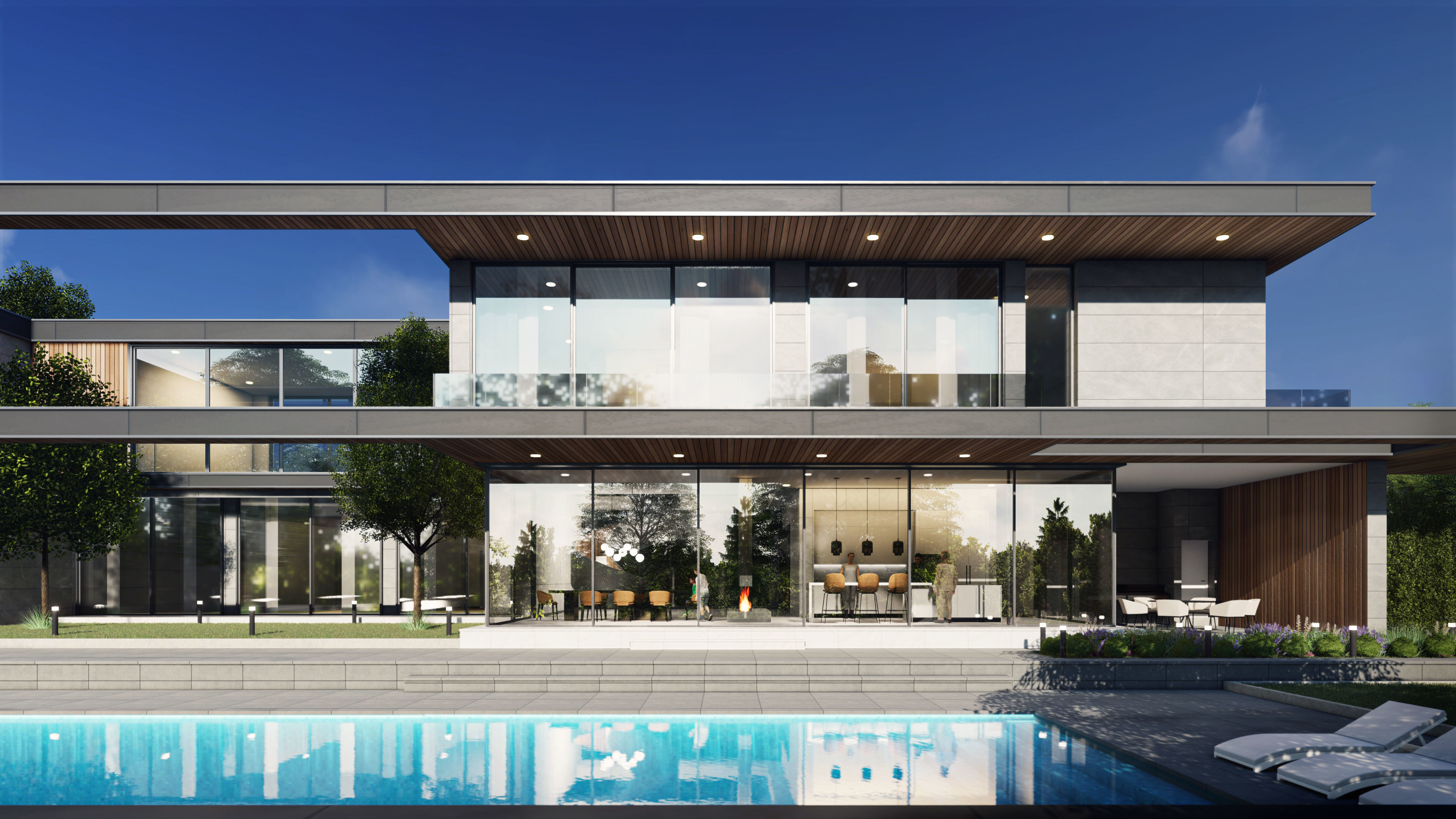 Horizontal House - kitchen bedroom furniture 3D - 2D drawing 3D model ...