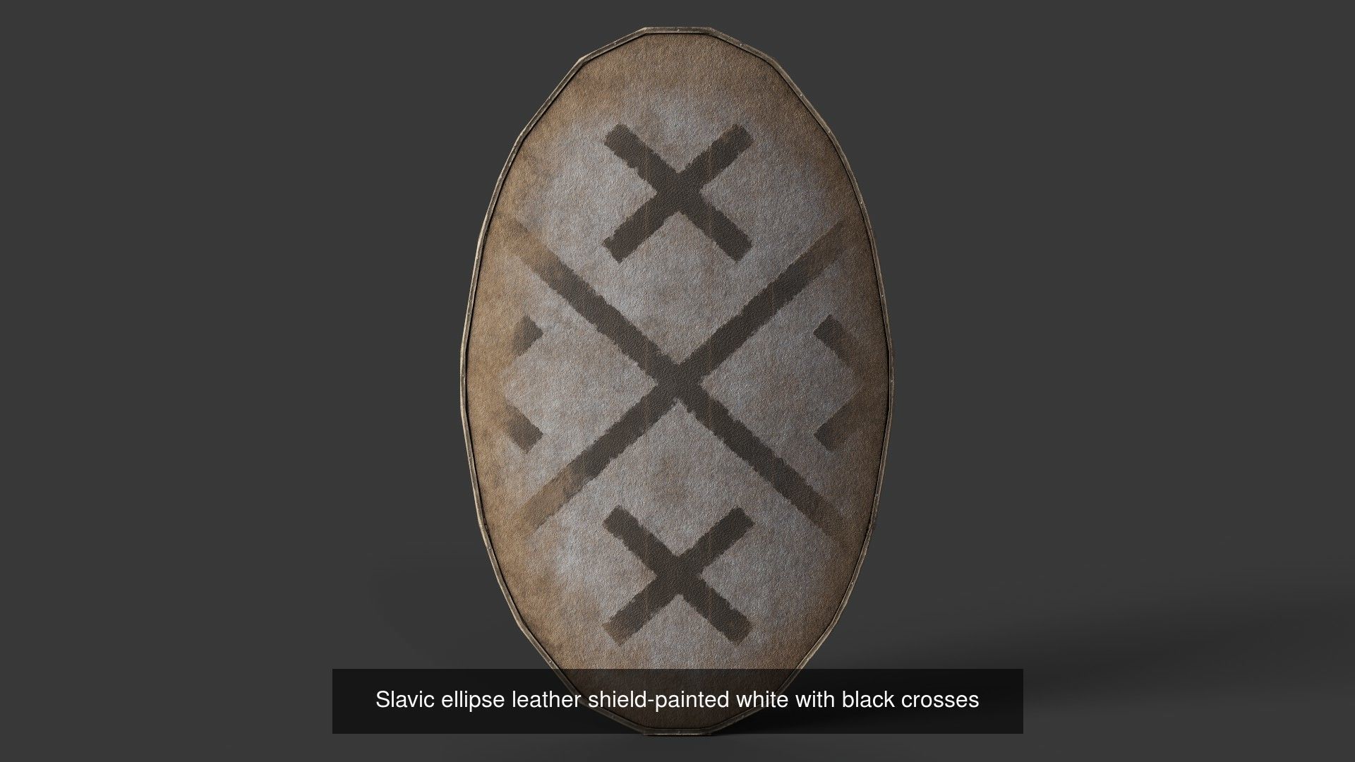 3D Model Collection Slavic ellipse shields 40 pieces VR / AR / low-poly ...