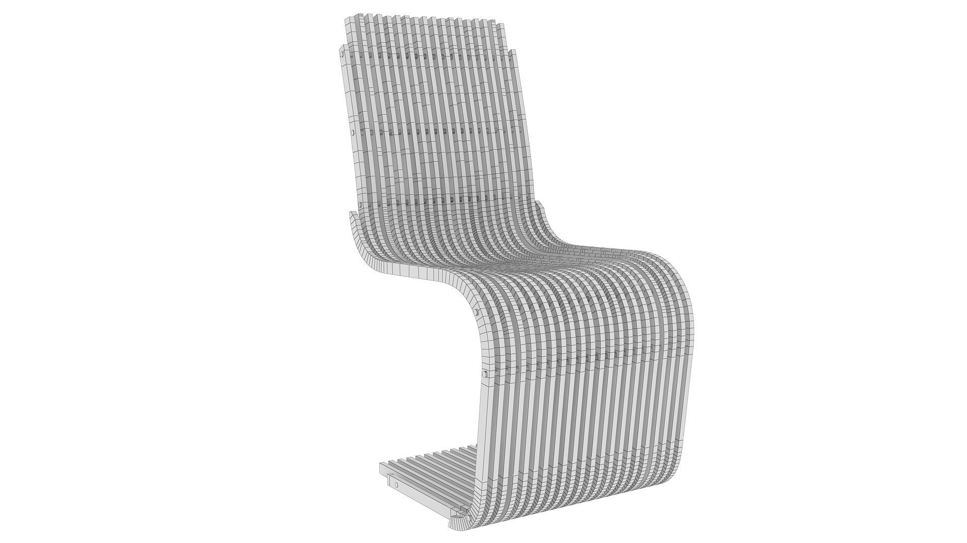 Parametric Chair 02 3D model | CGTrader