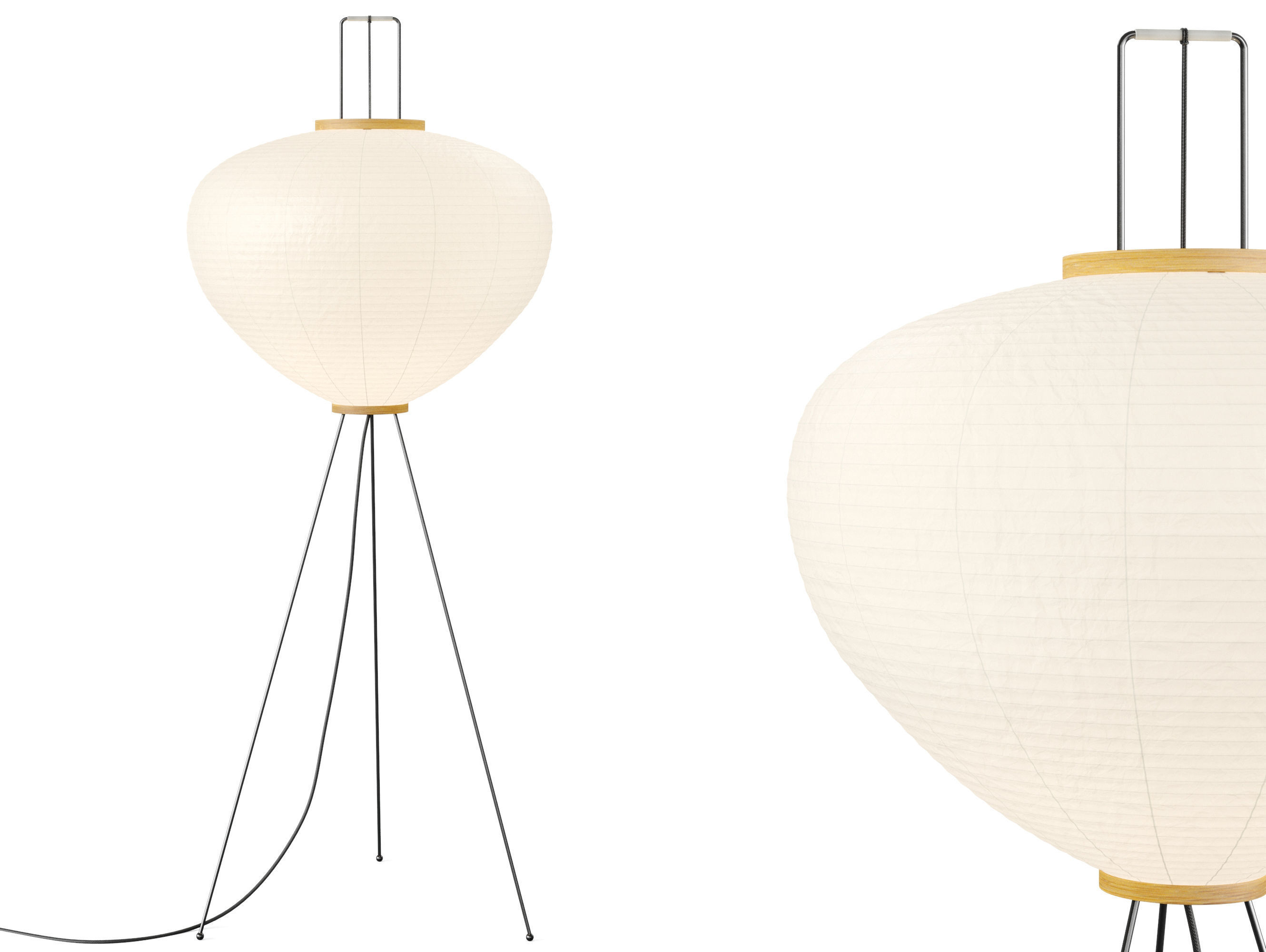 Akari 10A floor lamp by Vitra 3D model | CGTrader