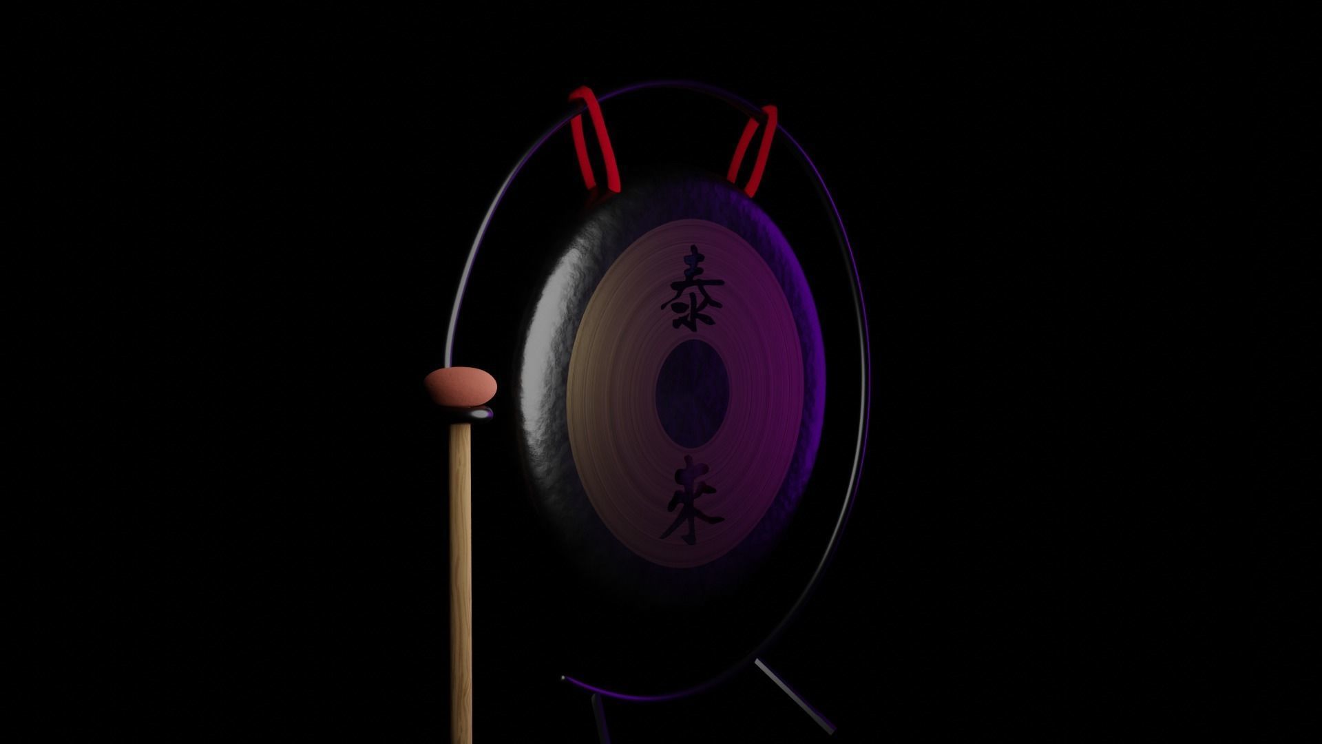 Mini Gong free VR / AR / low-poly 3D model | CGTrader