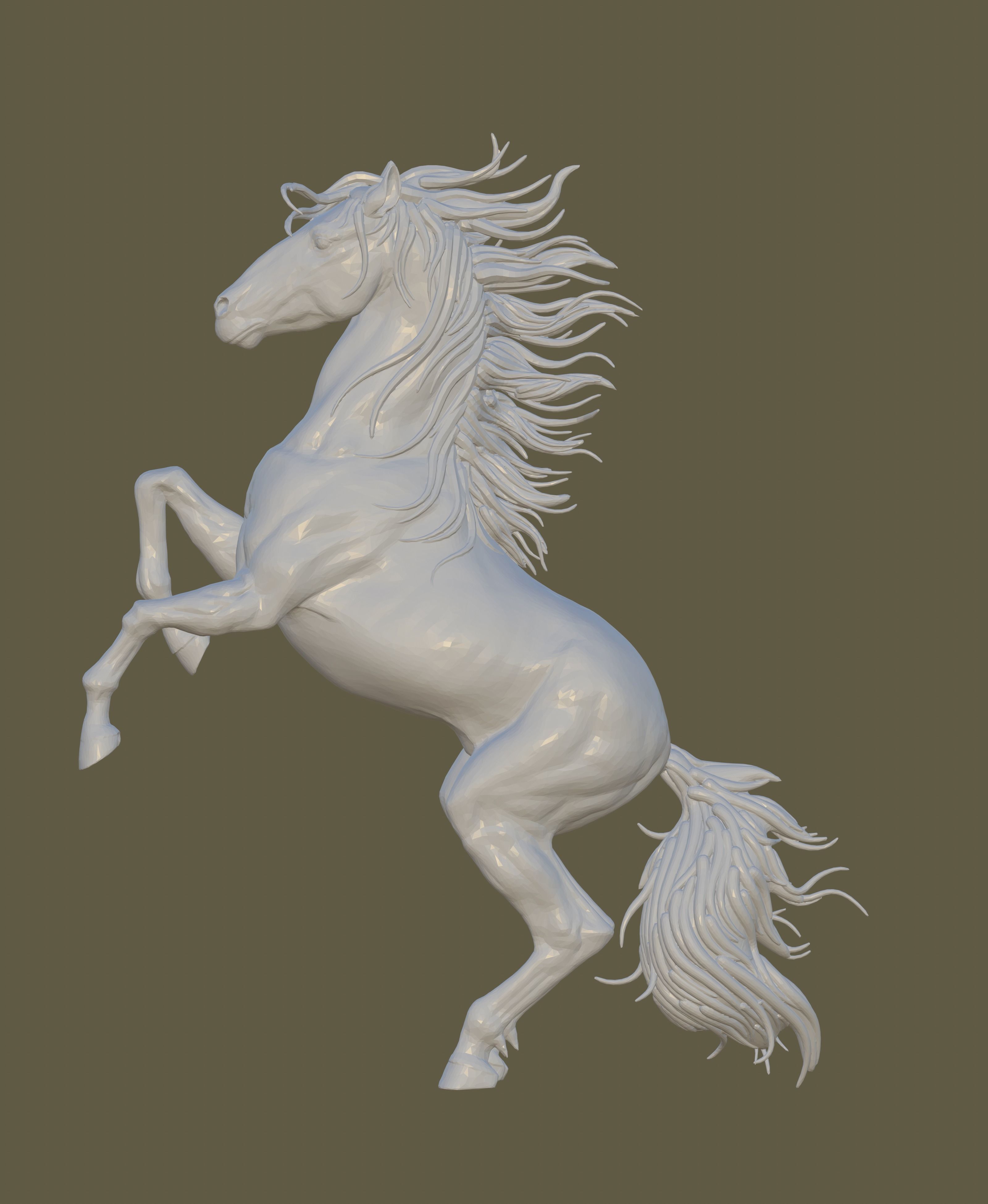 3D Horse sculpture 3D model 3D printable | CGTrader