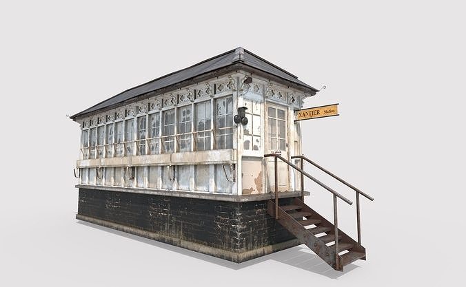 Old Signal Box 3D model | CGTrader