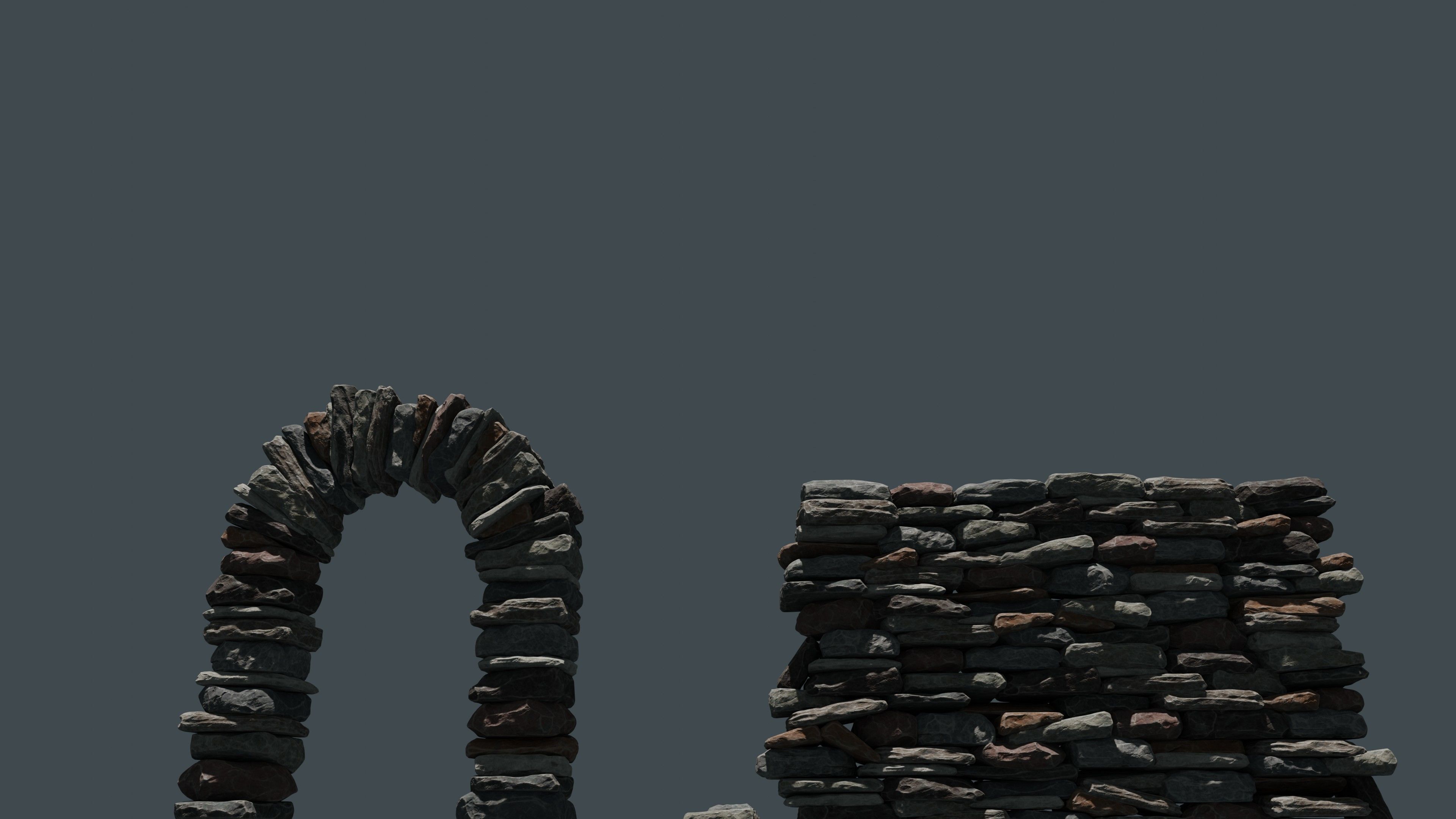 3D model cut boulder VR / AR / low-poly | CGTrader