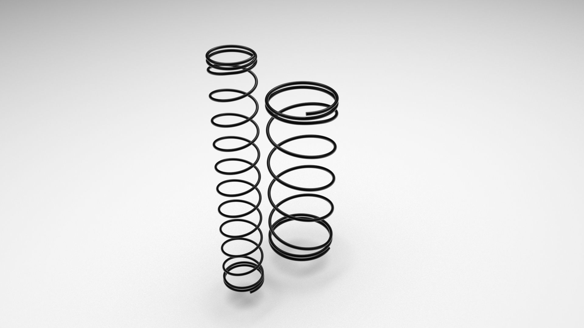 Black Pen Springs 3D model | CGTrader