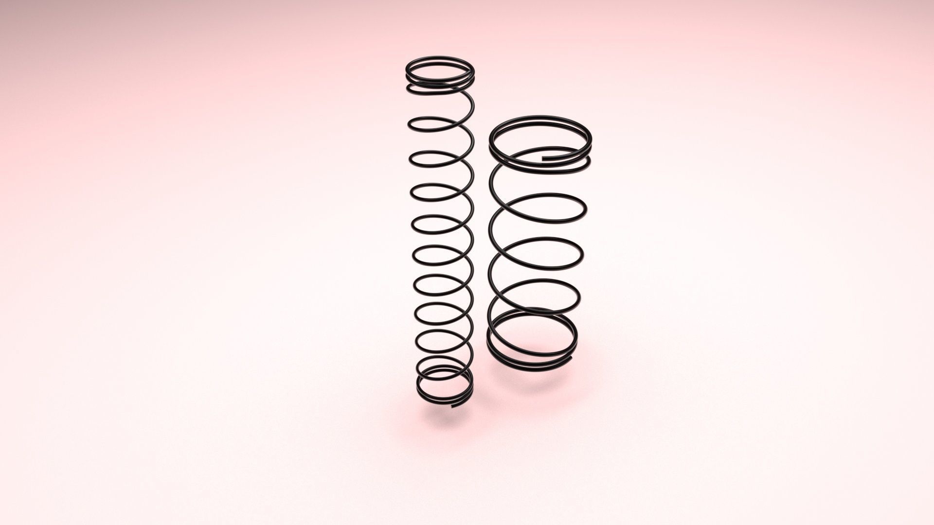 Black Pen Springs 3D model | CGTrader