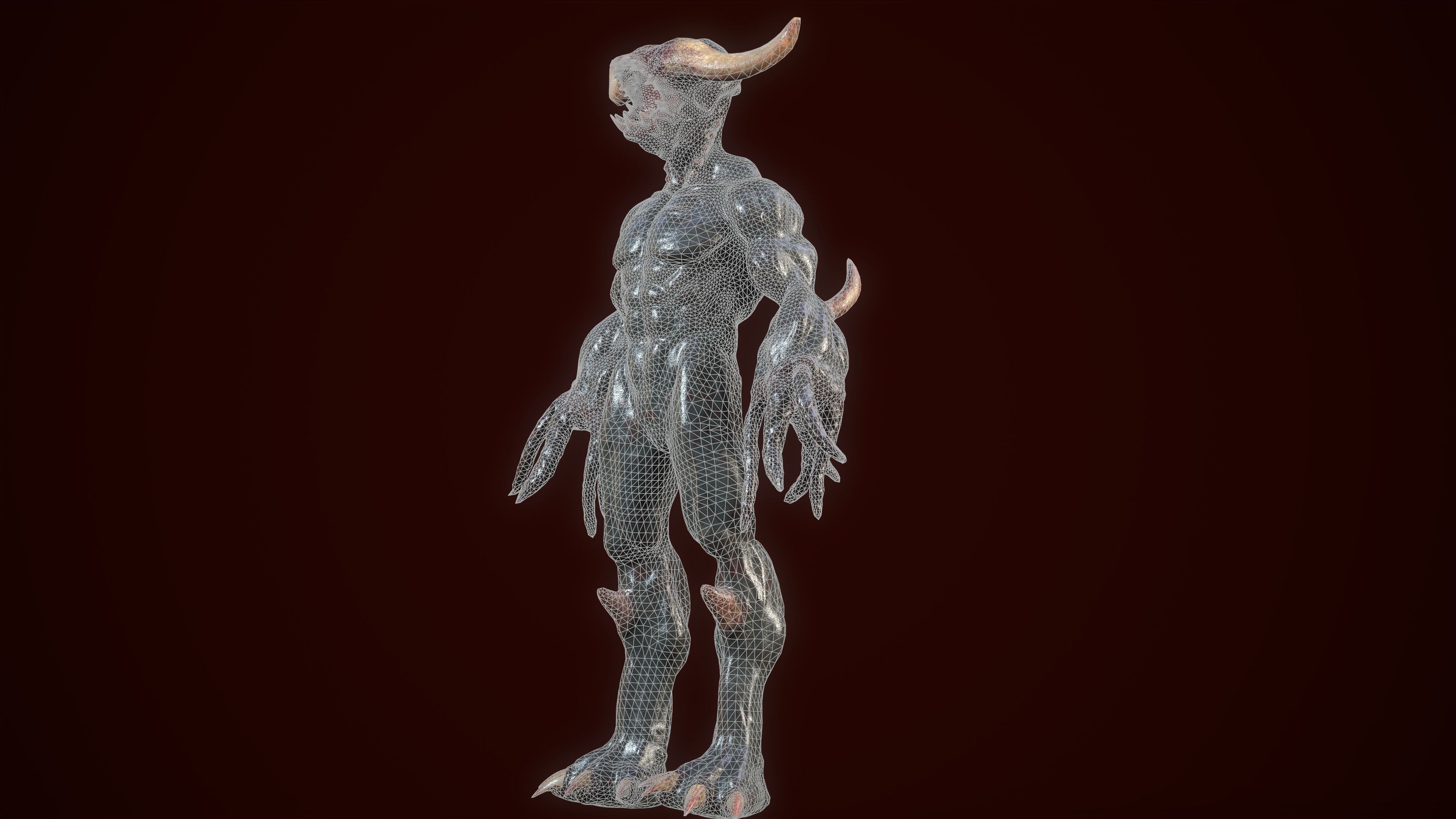 3D model Dark Demon VR / AR / low-poly | CGTrader