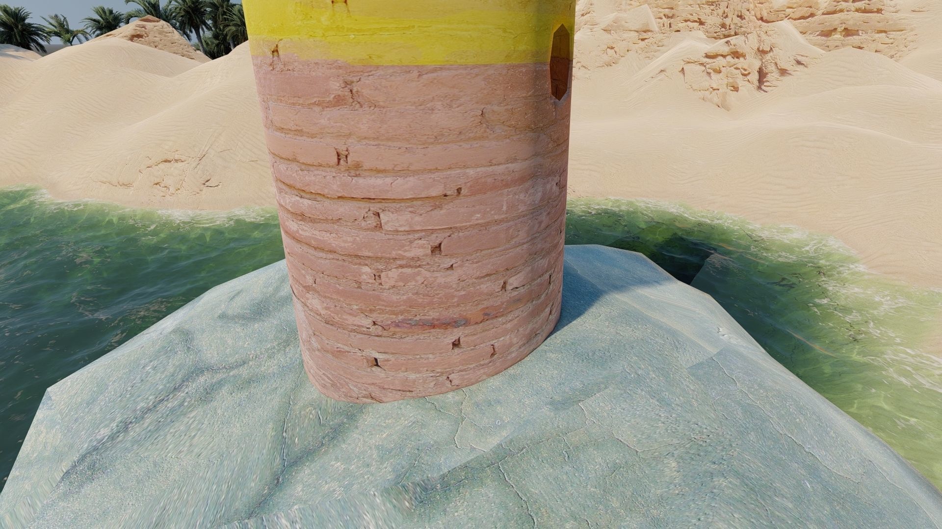 Islamic lighthouse Middle Eastern free 3D model | CGTrader