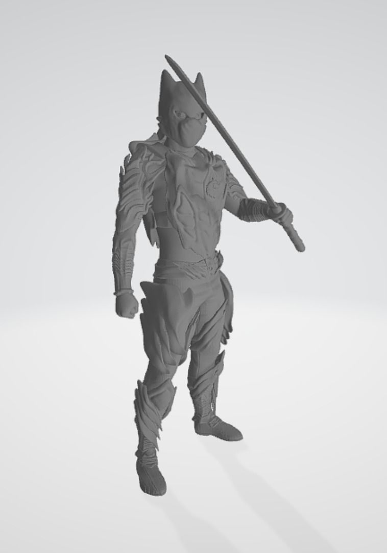 Shadow - Wolf Warrior 3D model 3D printable | CGTrader