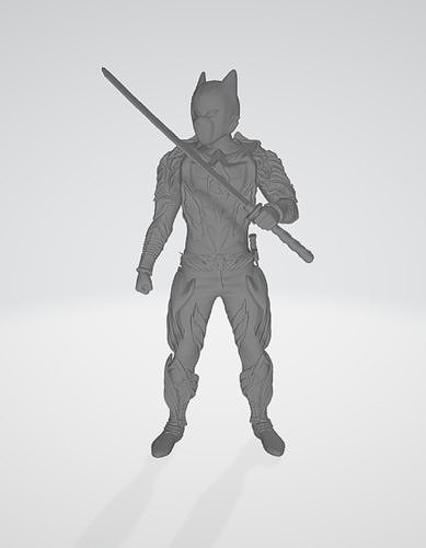 Shadow - Wolf Warrior 3D model 3D printable | CGTrader