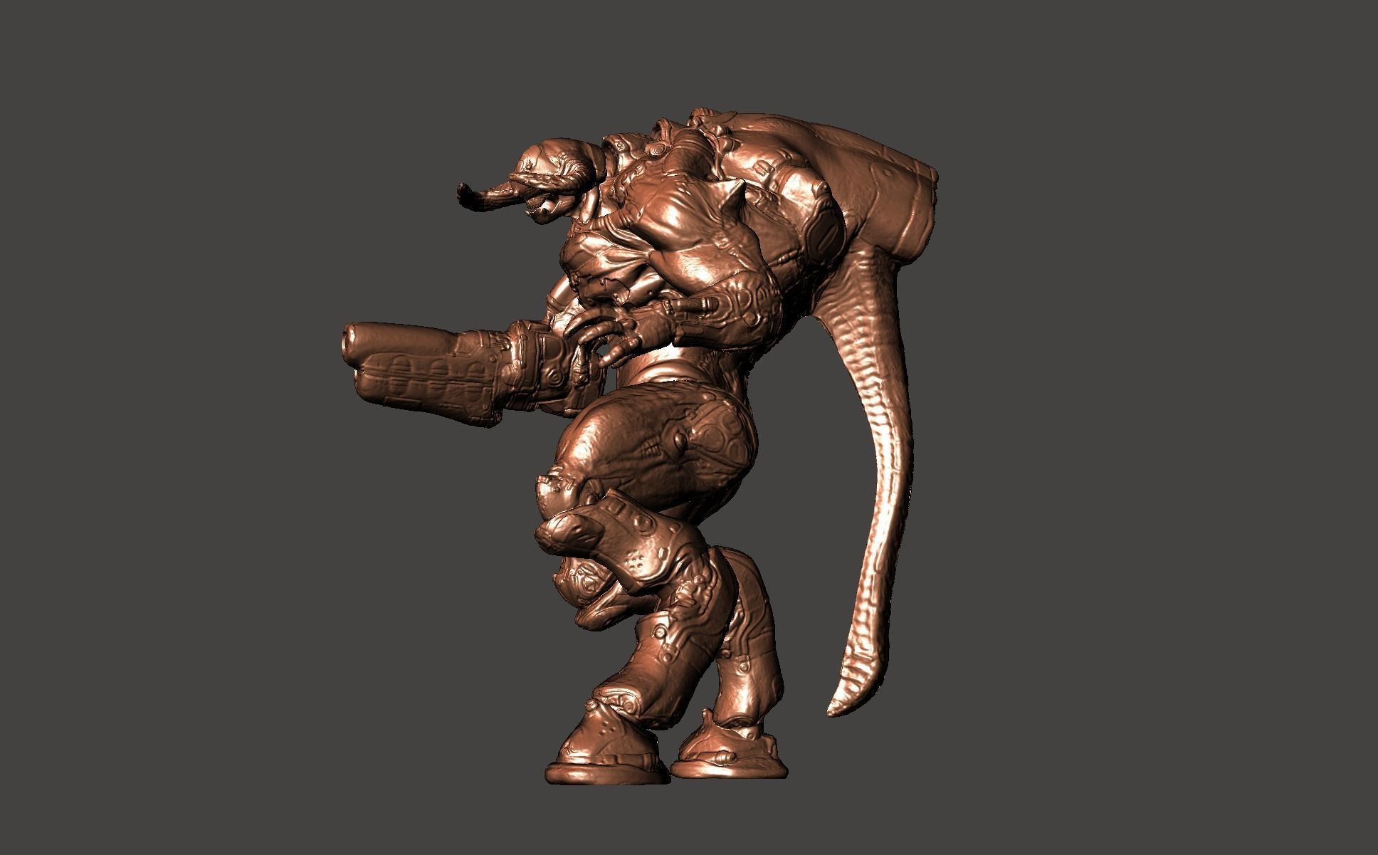 CYBERDEMON DOOM 3 FINAL BOSS - ULTRA DETAILED MESH - HI-POLY STL 3D ...
