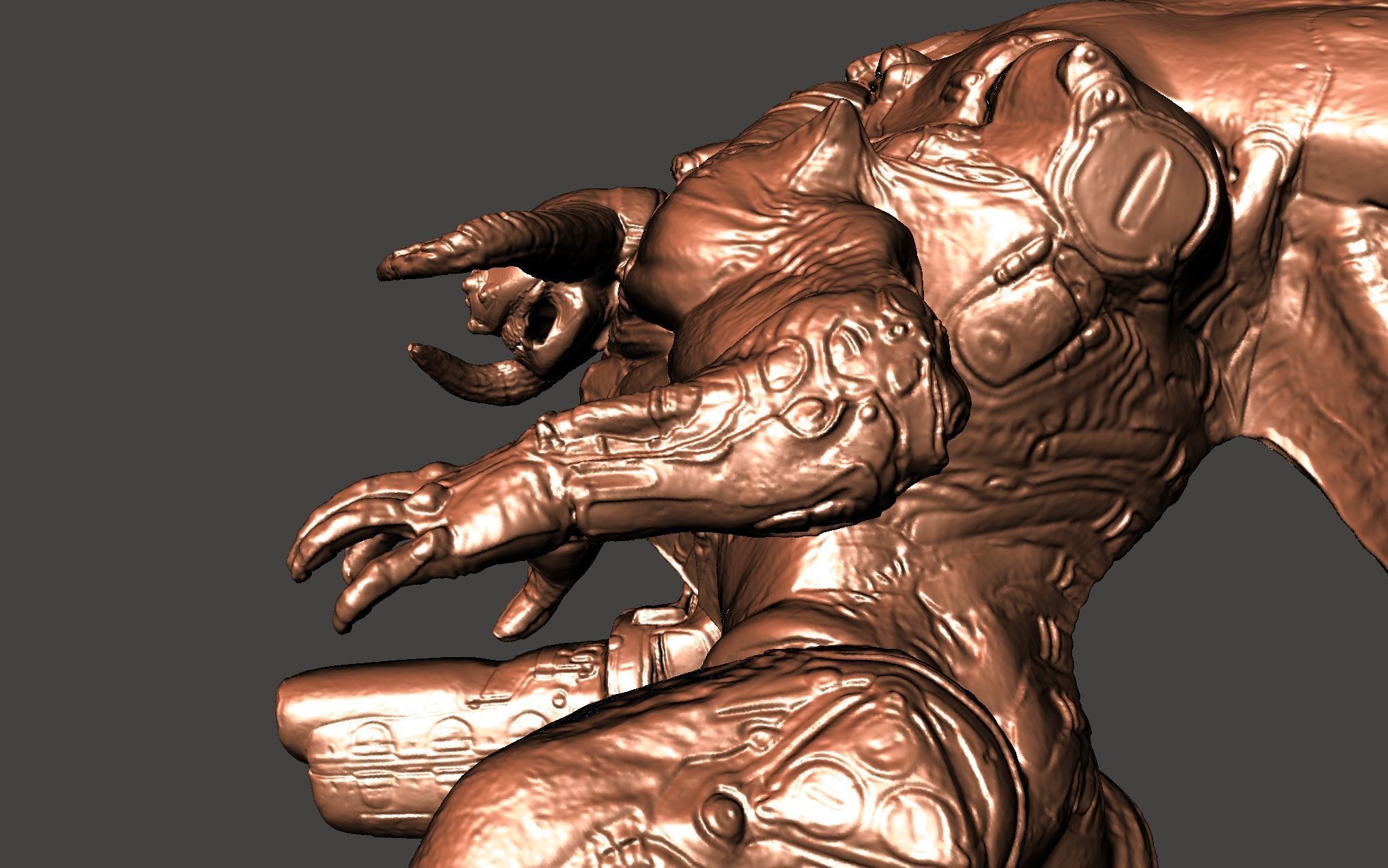 CYBERDEMON DOOM 3 FINAL BOSS - ULTRA DETAILED MESH - HI-POLY STL 3D ...
