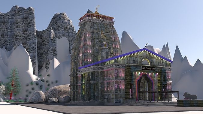 kedarnath 3D model | CGTrader
