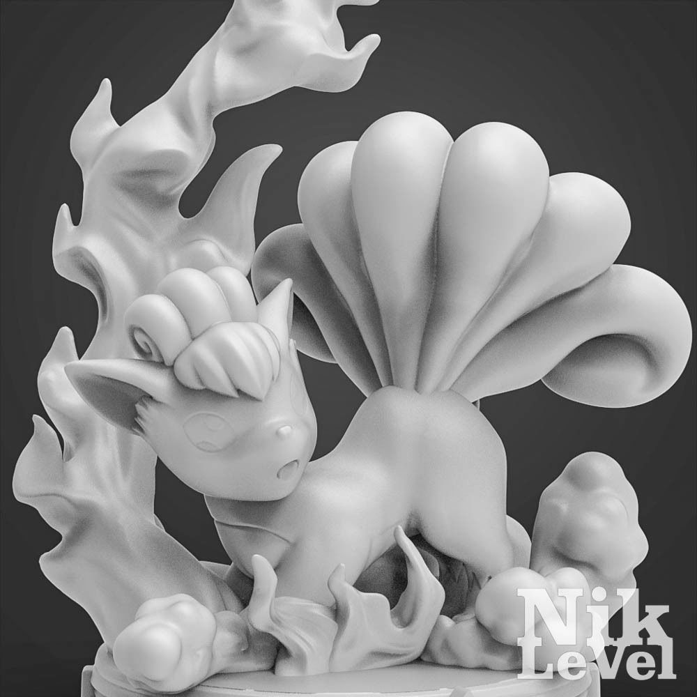 Vulpix Pokemon 3D Printable 3D model 3D printable | CGTrader